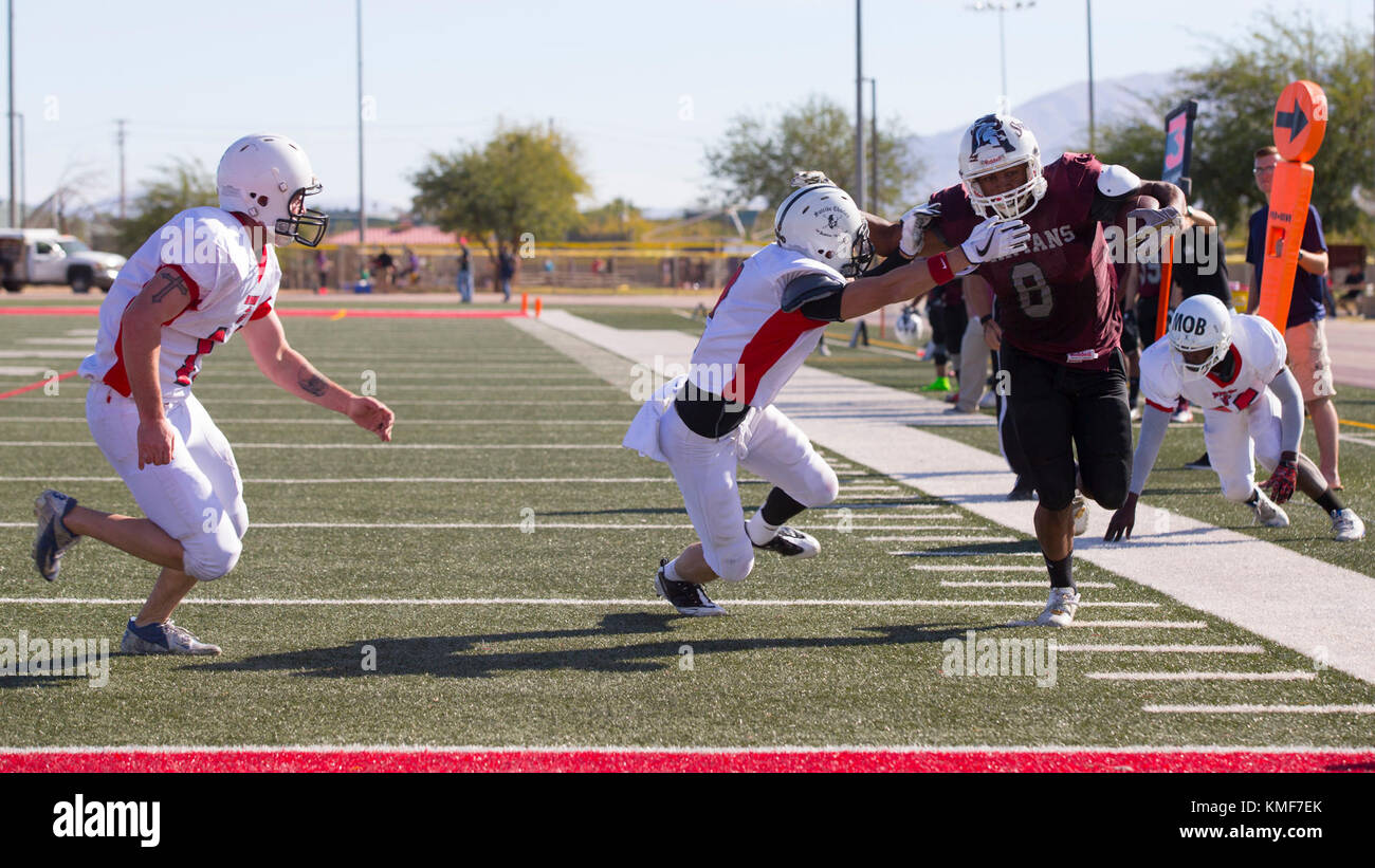 The Marine Corps Base, Headquarters and Support Battalion,football team ...