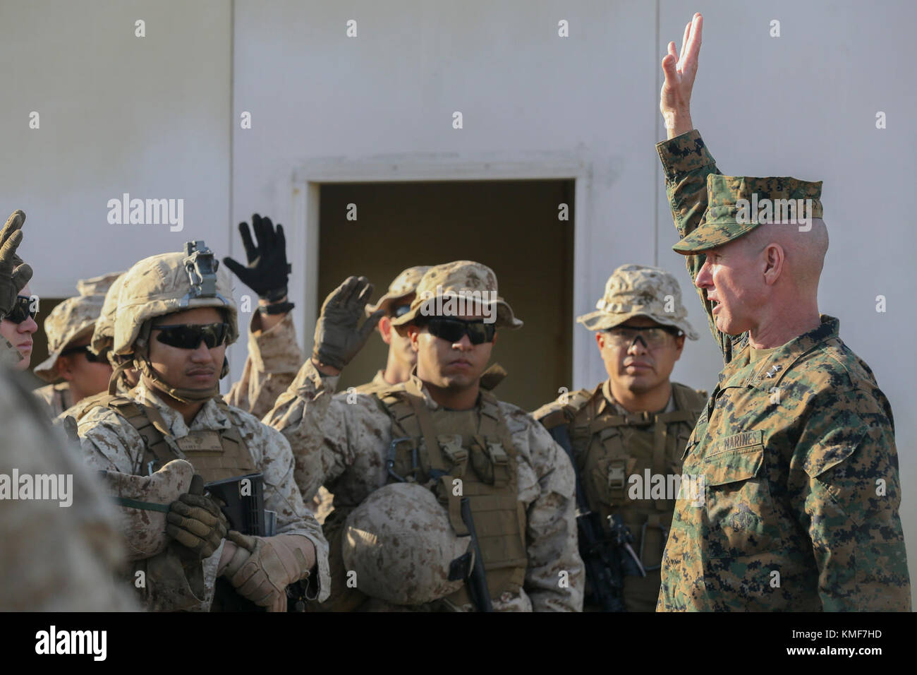 U.S. Marine Corps Maj. Gen. Eric Smith, commanding general of 1st ...