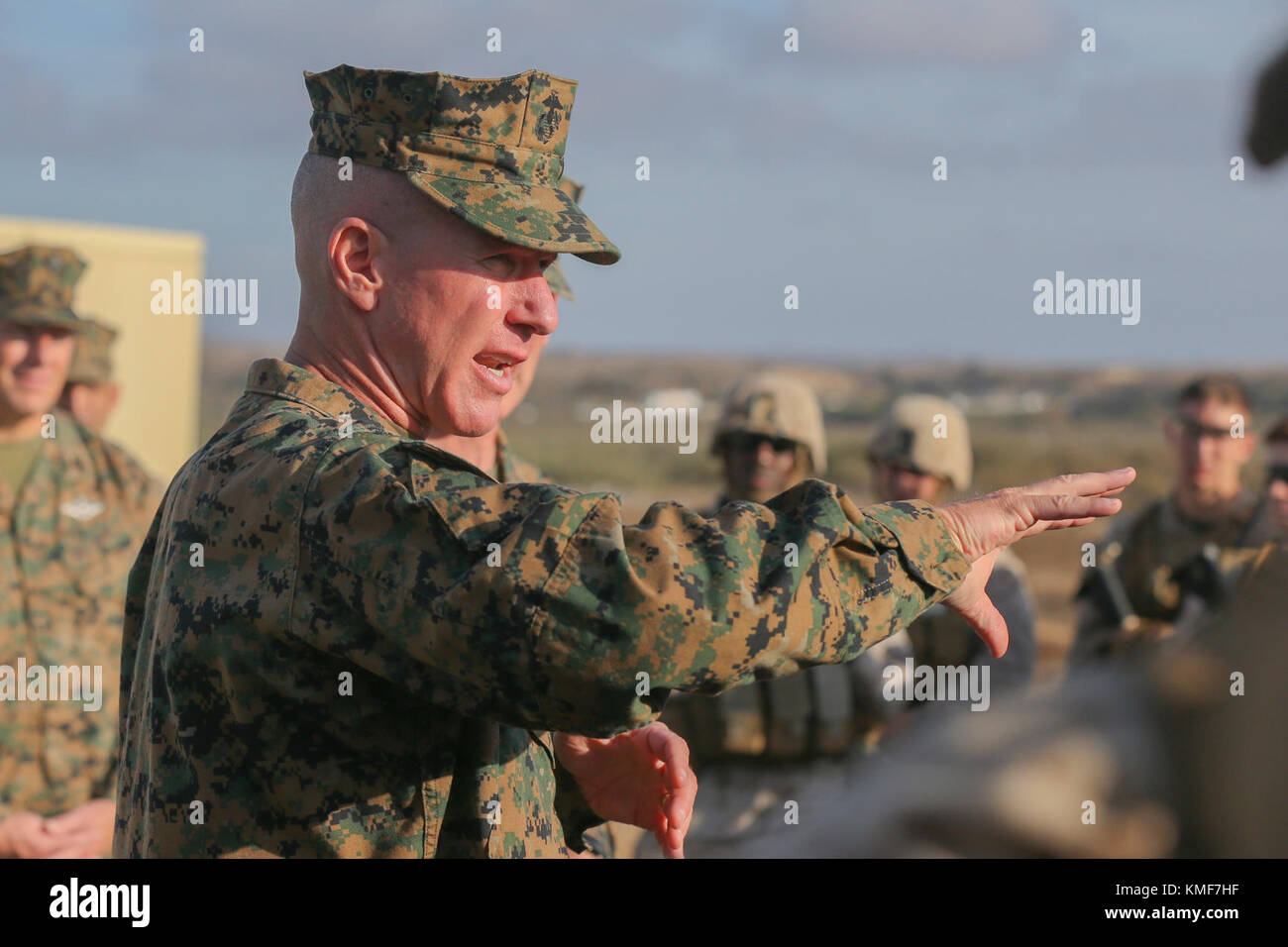 U.S. Marine Corps Maj. Gen. Eric Smith, commanding general of 1st ...