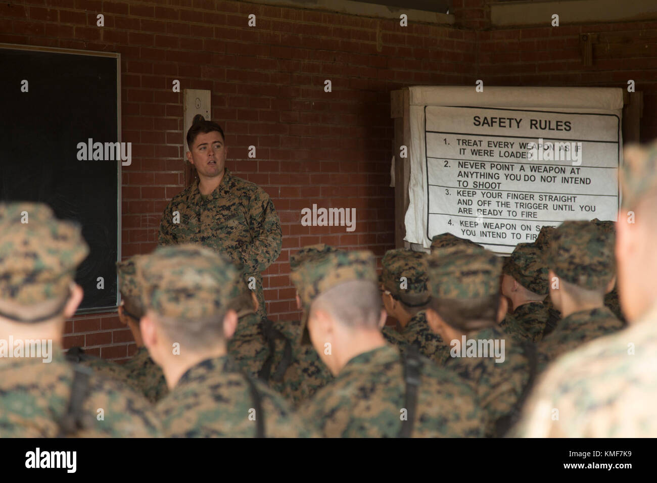 U.S. Marine Corps Sgt. Kevin Dick, Primary Marksmanship Instructor with ...