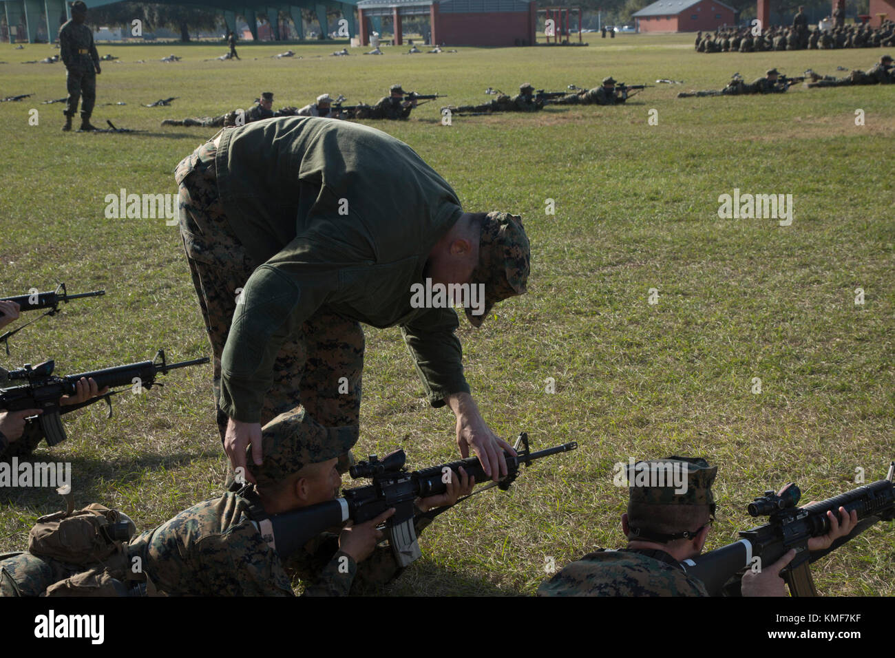 U.S. Marine Corps Sgt. Lysen, Primary Marksmanship Instructor with ...
