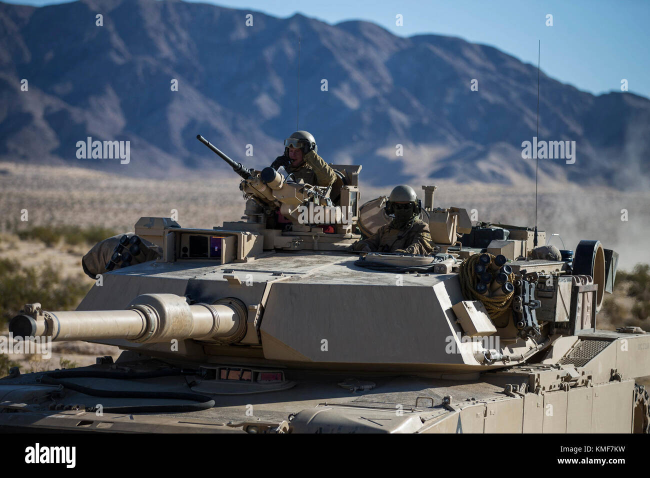 U.S. Marines with Alpha Company, 1st Tank Battalion, 1st Marine ...
