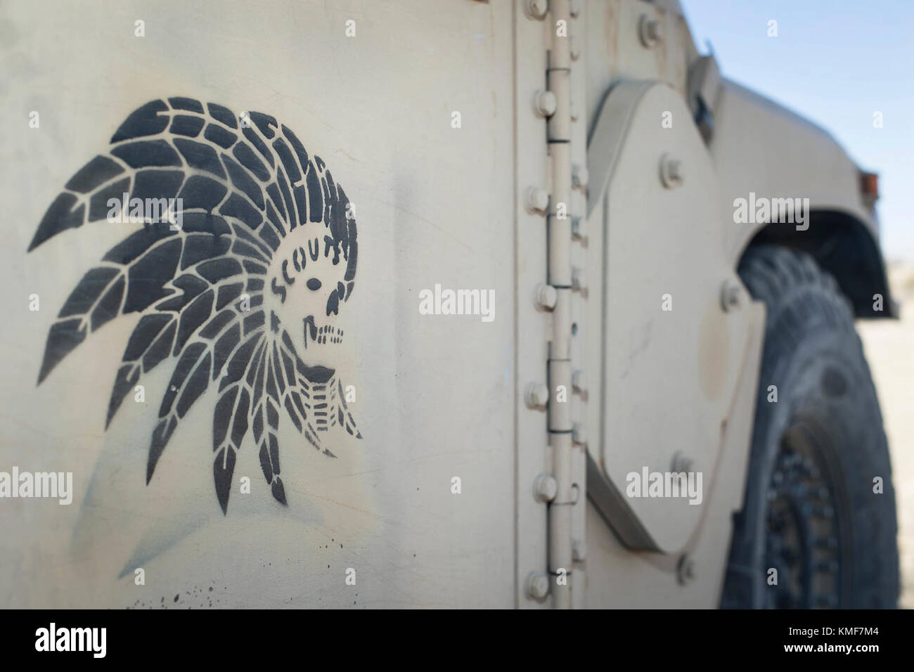 U.S. Marine Corps M1114 up-armored Humvees with Scout platoon, 1st Tank ...