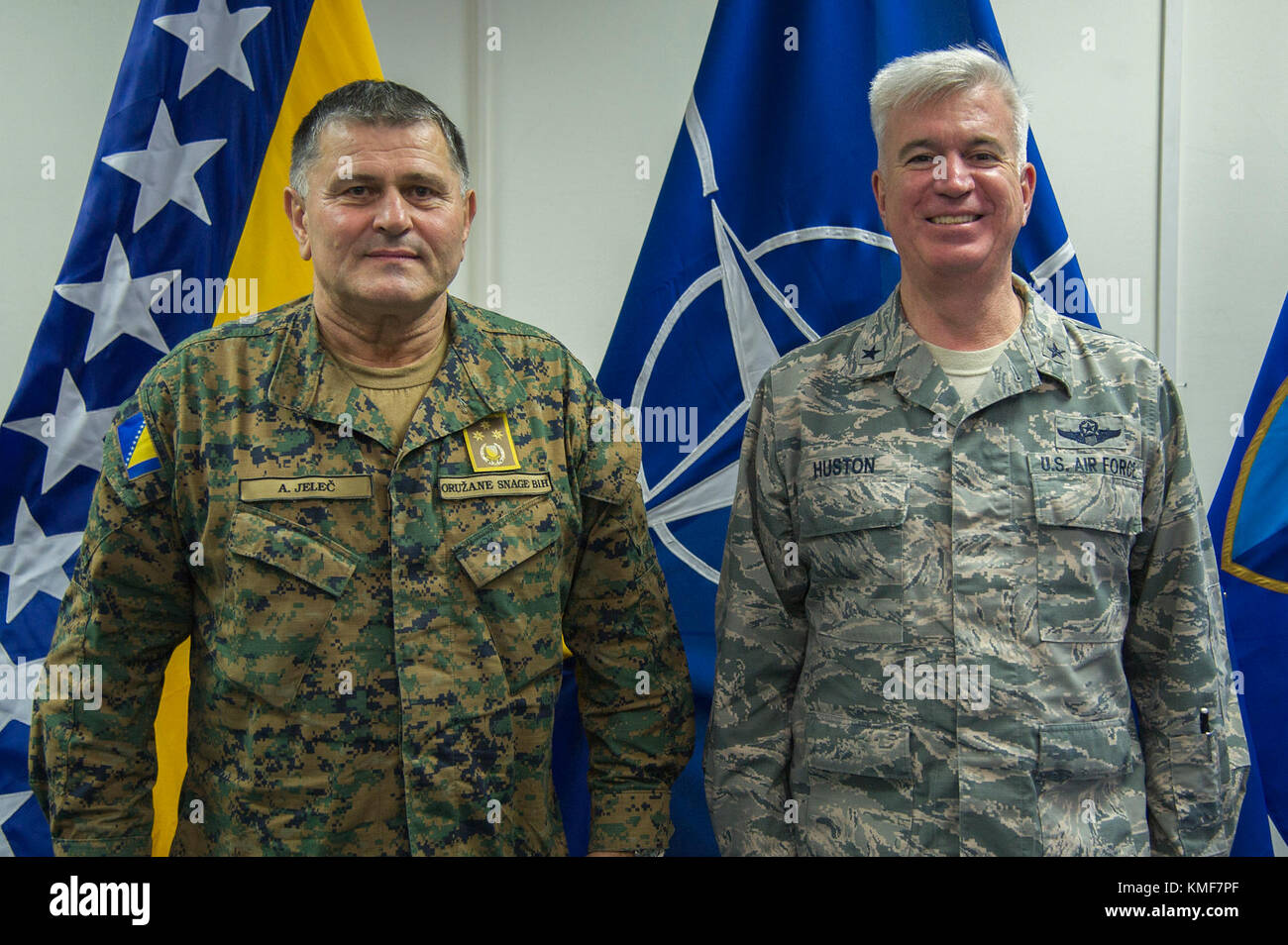 U.S. Air Force Brig. Gen. Robert Huston, NATO Headquarters Sarajevo ...