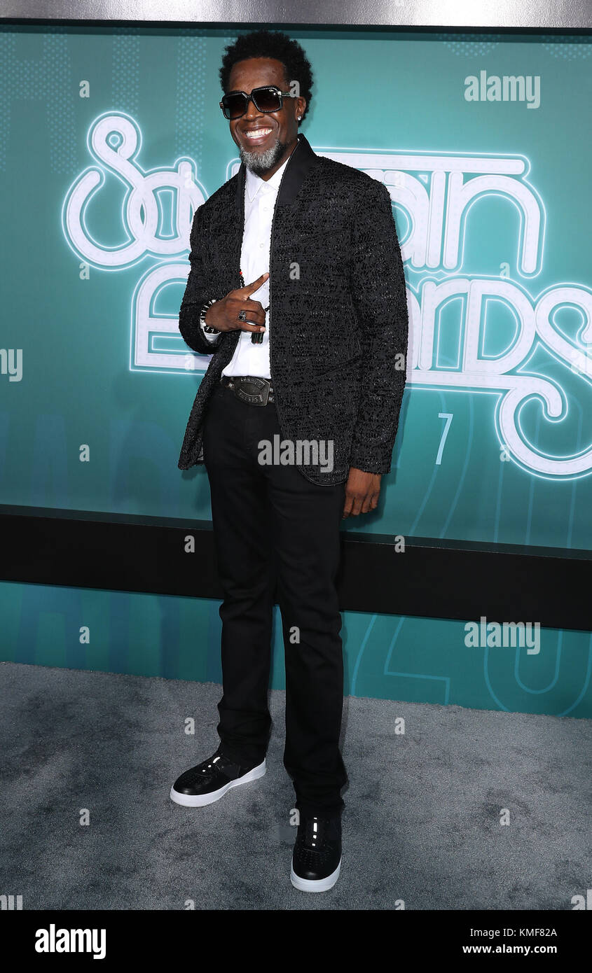 2017 Soul Train Awards Red Carpet at Orleans Arena Featuring: Damion ...
