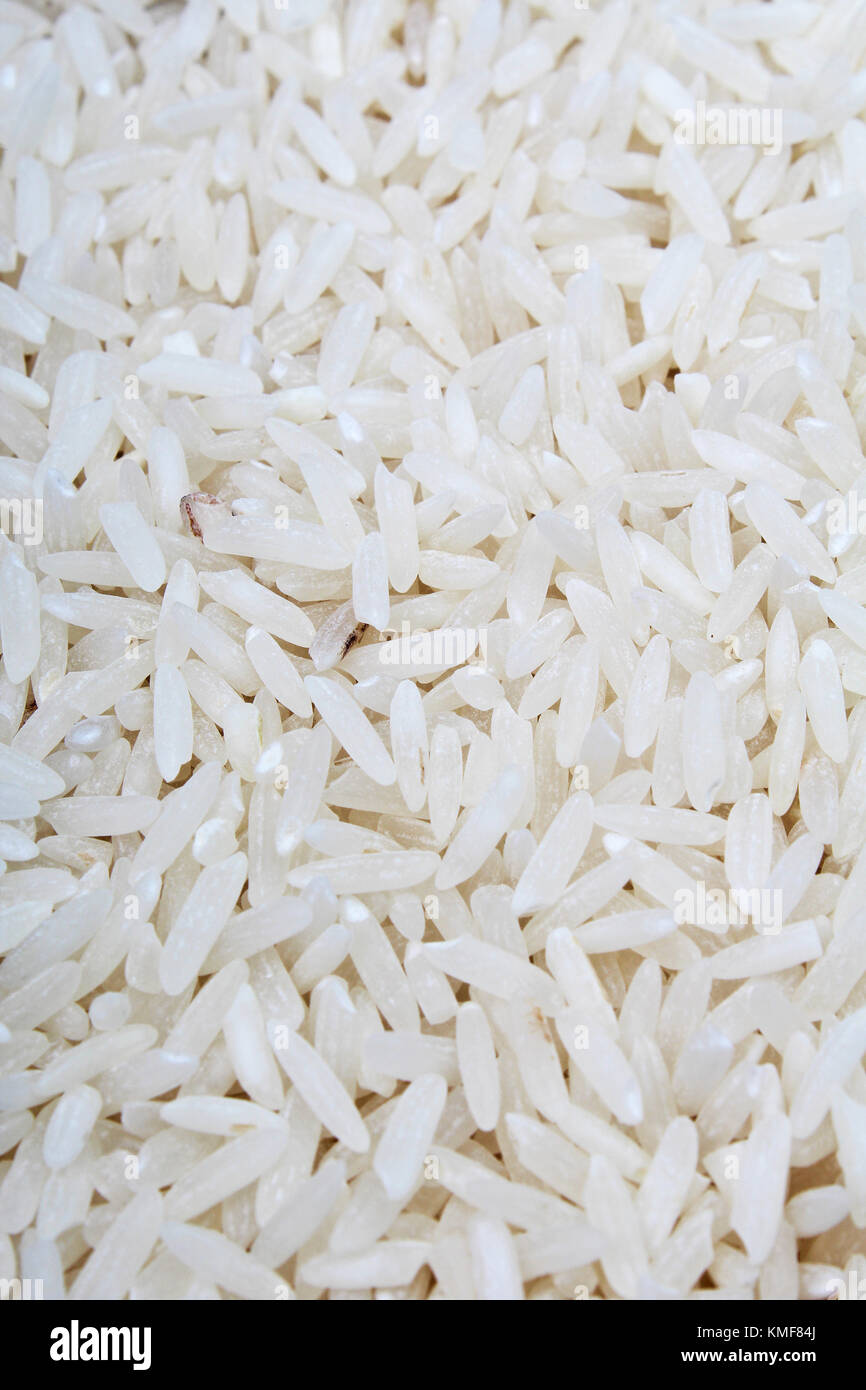 Rice background. Rice texture basmati long pattern, white raw uncooked ...