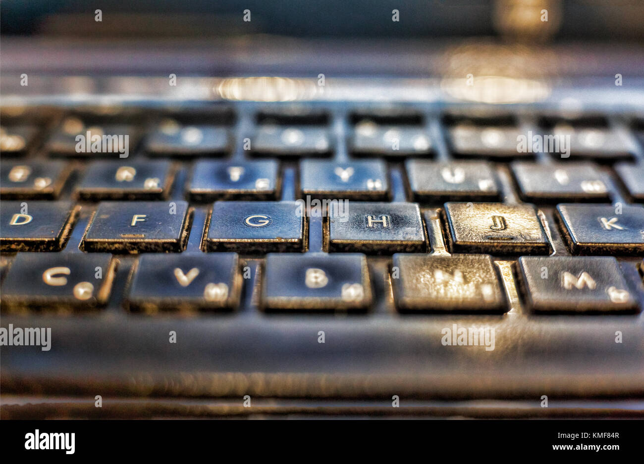 Computer keyboard, closeup keys close up Stock Photo - Alamy