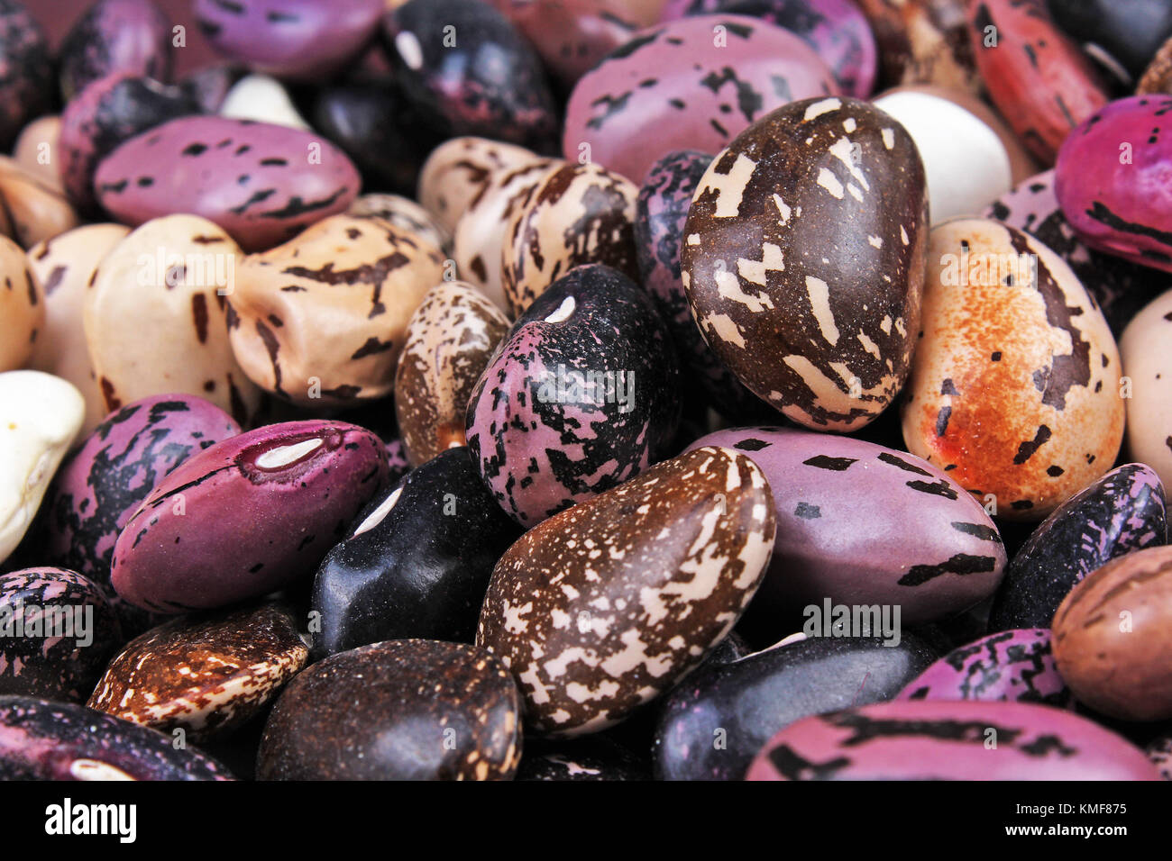 Beautiful mixed beans as background. Raw colorful bean texture Stock ...