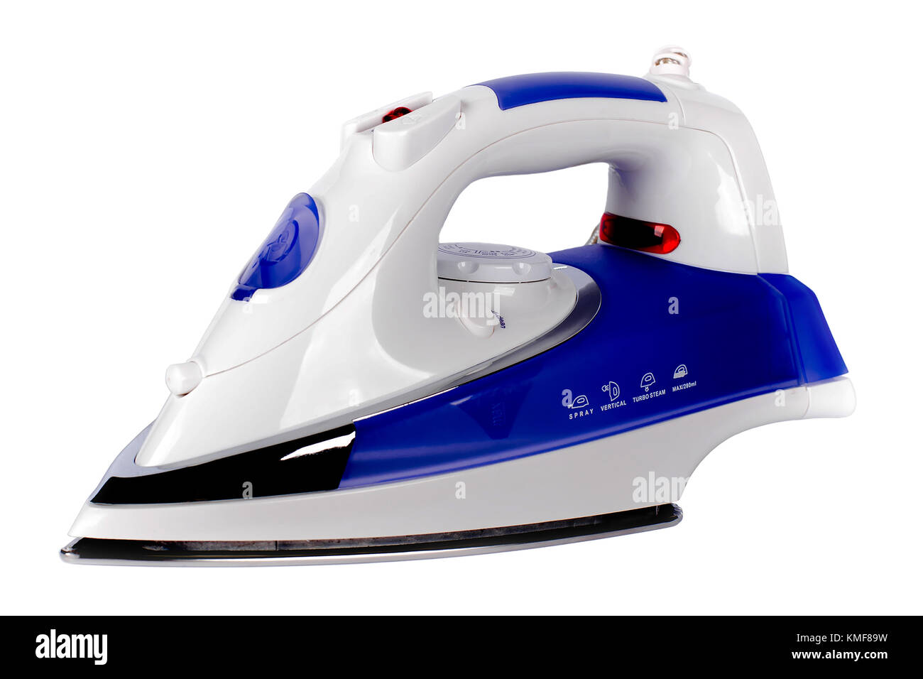 Iron on a white background Stock Photo - Alamy