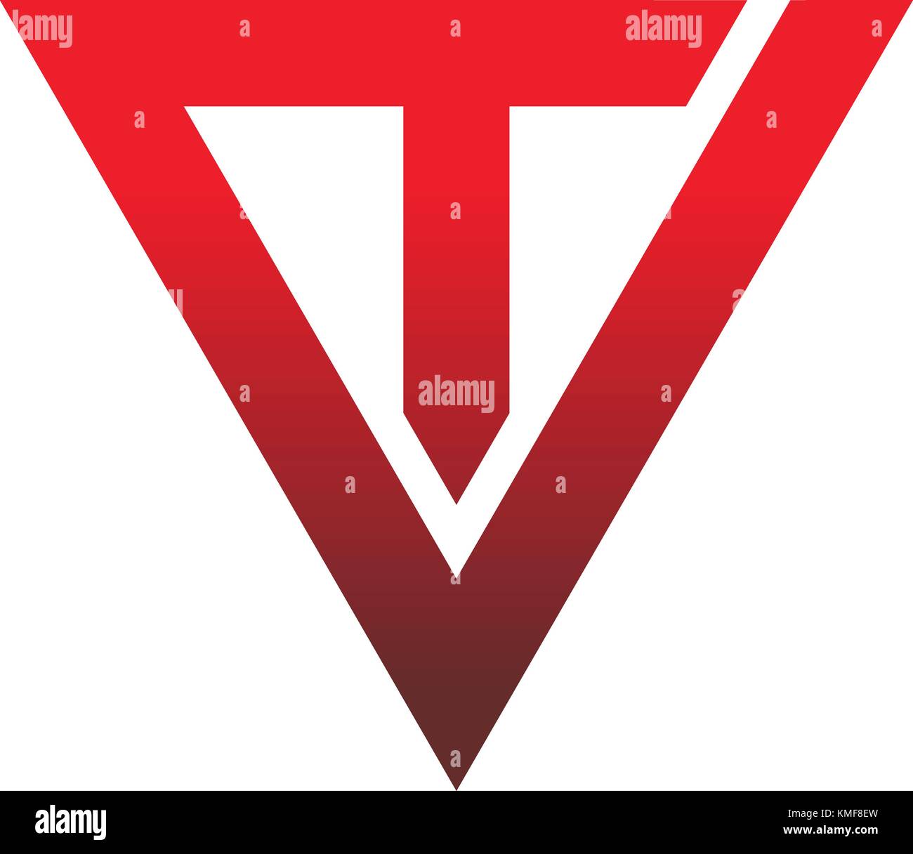 Triangle Solution Letter U T Stock Vector Image & Art - Alamy