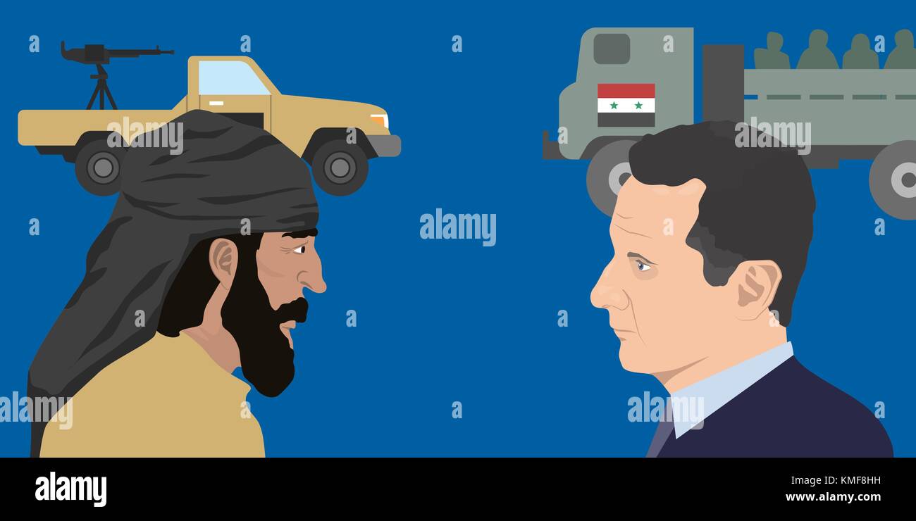 Bashar al assad Stock Vector Images - Alamy