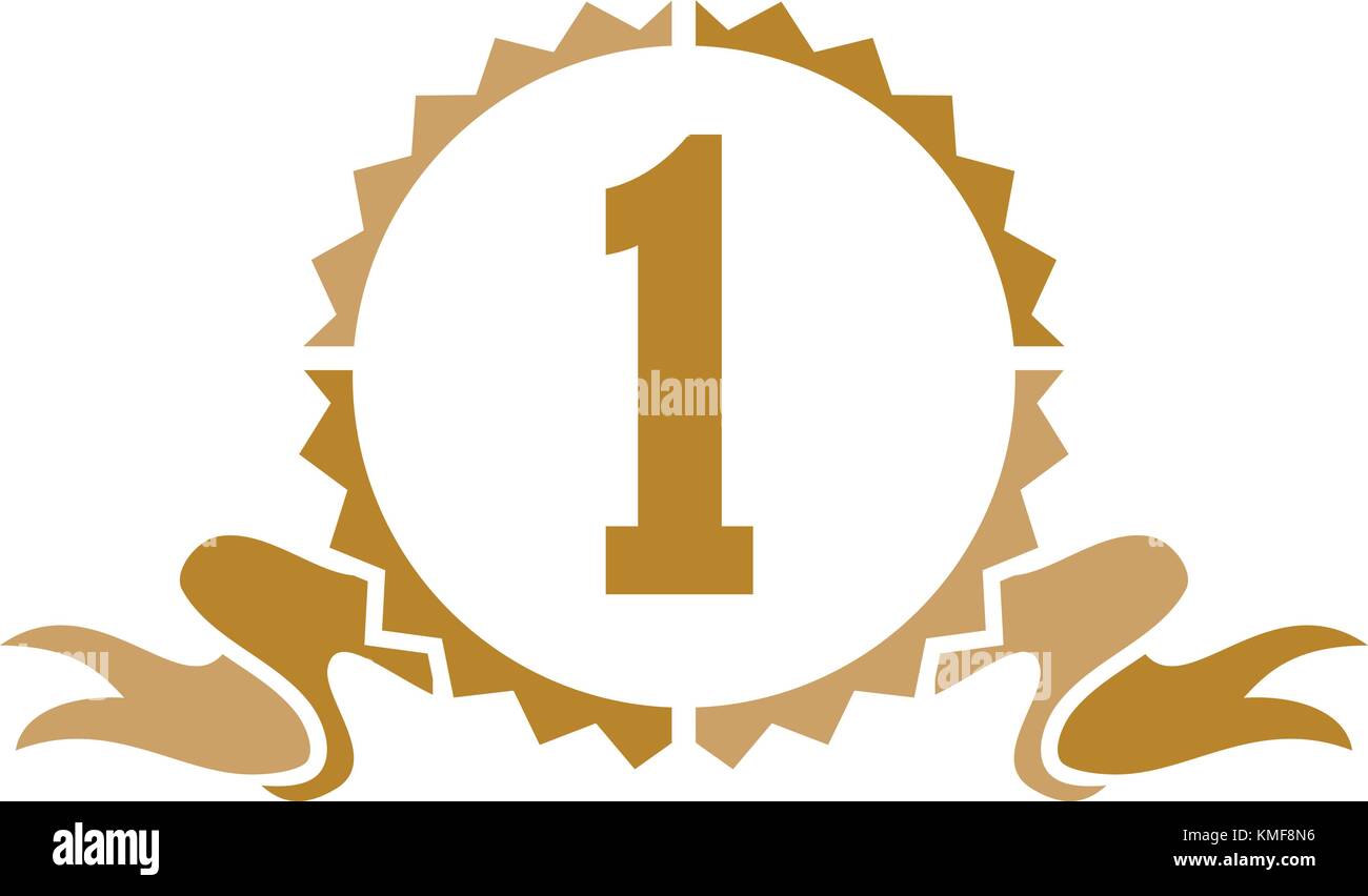 Best Quality Ribbon Number 1 Stock Vector Image & Art - Alamy