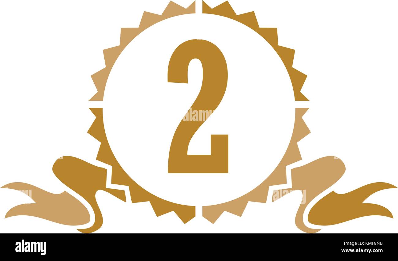 Best Quality Ribbon Number 2 Stock Vector Image & Art - Alamy