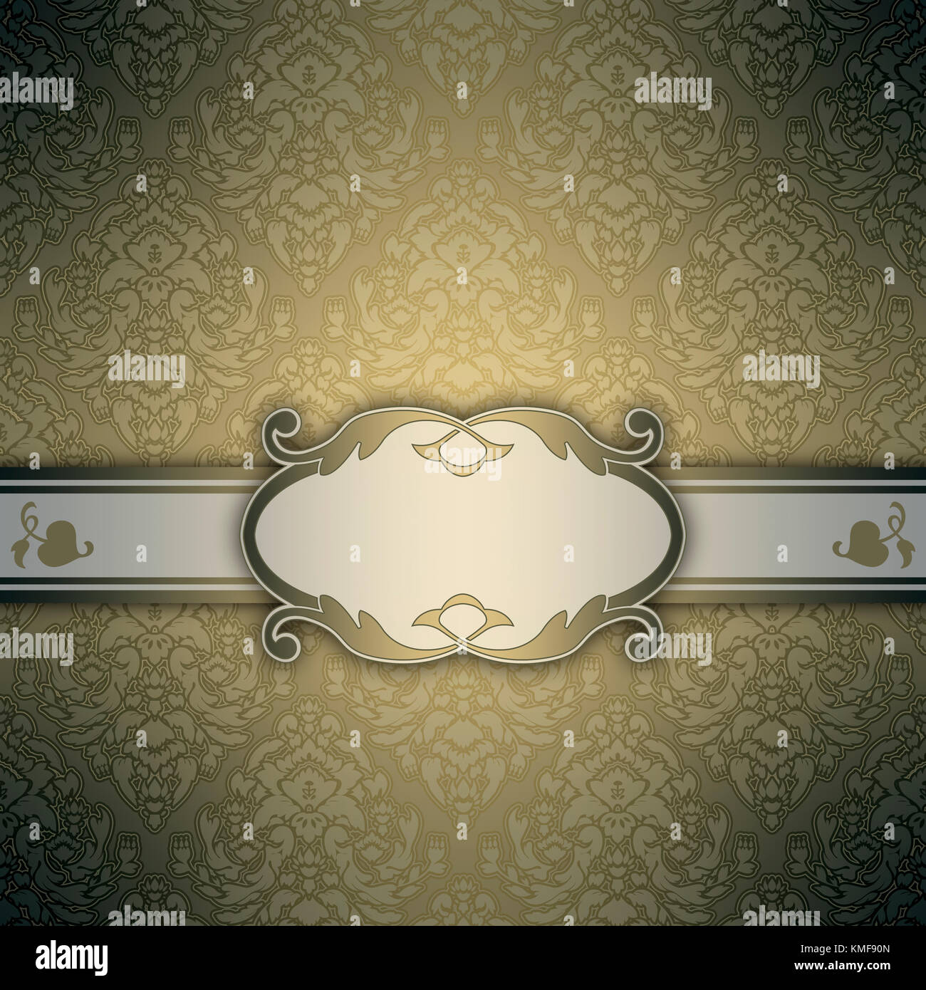 Decorative vintage background with old-fashioned patterns Stock Photo ...