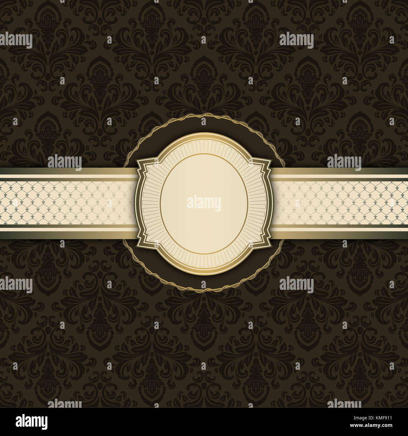 Vintage background with decorative border,elegant frame and old ...