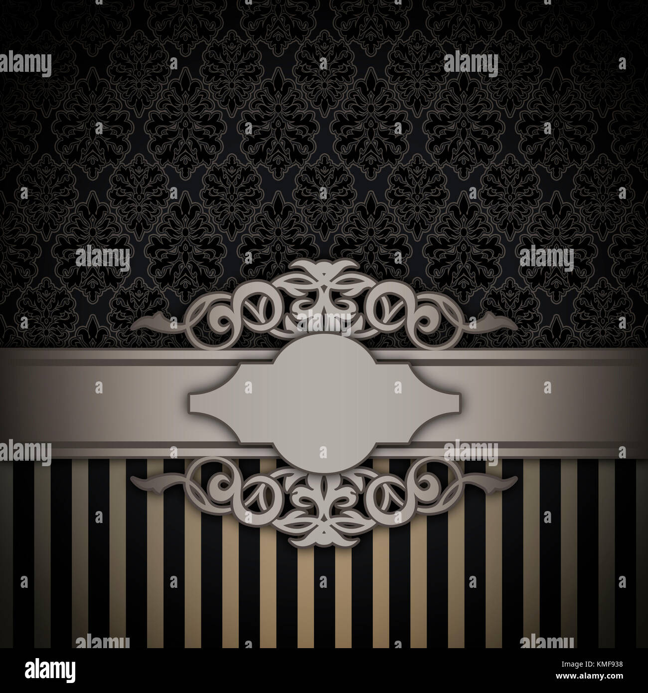 Vintage background with decorative border,frame and old-fashioned ...