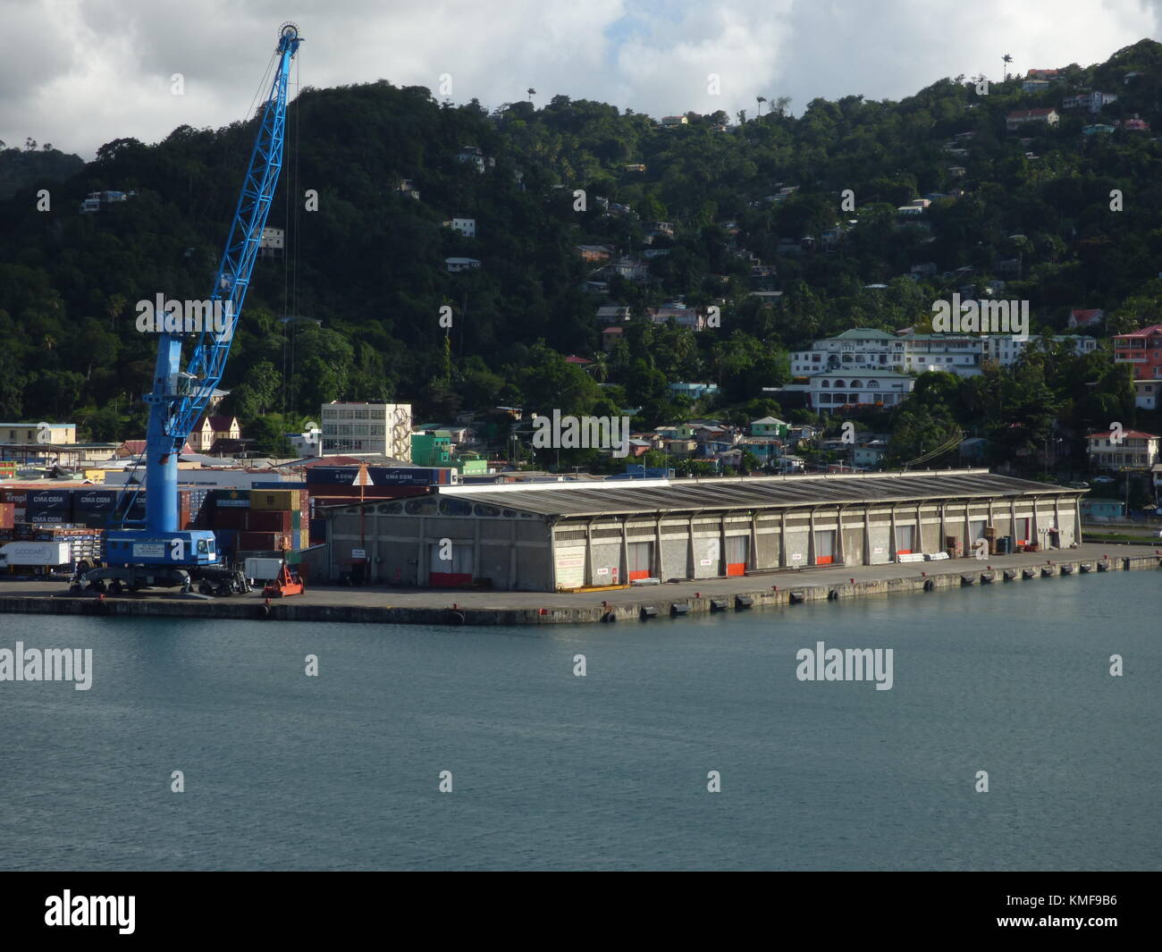 Port and dock area Castries, St Lucia, Windward Islands, Eastern ...