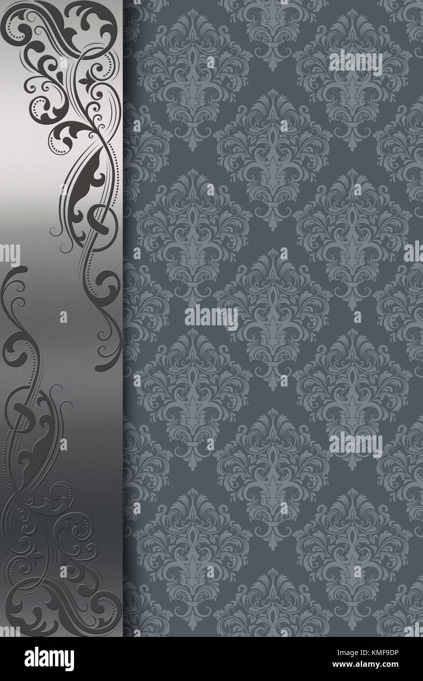 Decorative vintage background with old-fashioned patterns and elegant ...