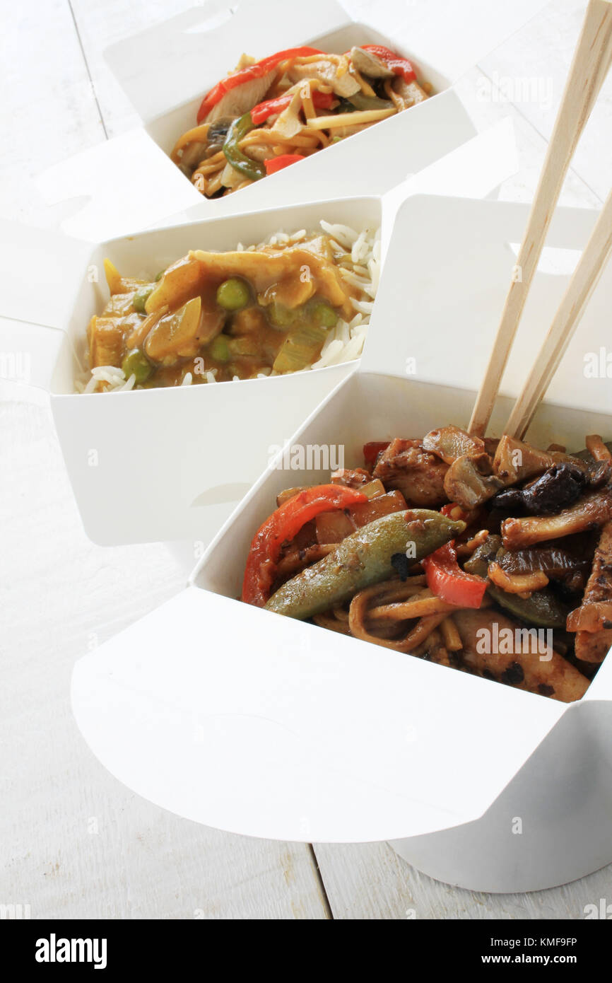 traditional chinese takeaway Stock Photo - Alamy