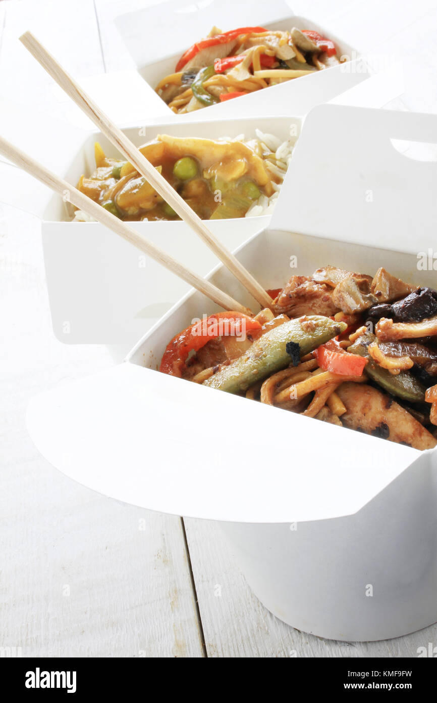 traditional chinese takeaway Stock Photo - Alamy