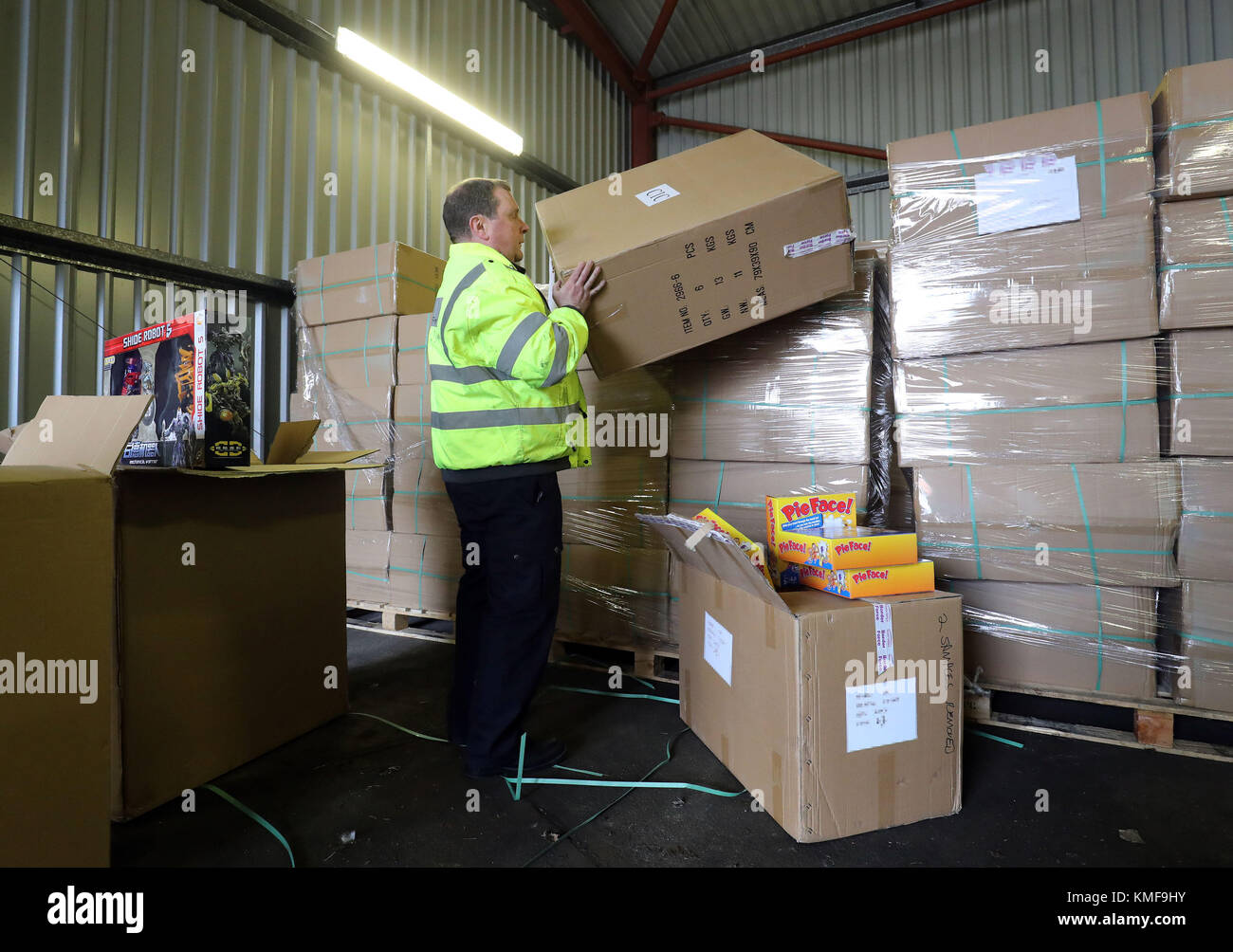 Embargoed to 0001 Friday December 8 EDITORS NOTE: Consignment labels ...