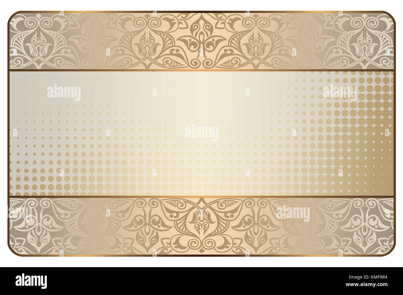 Elegant background with vintage patterns and halftone. Business card ...