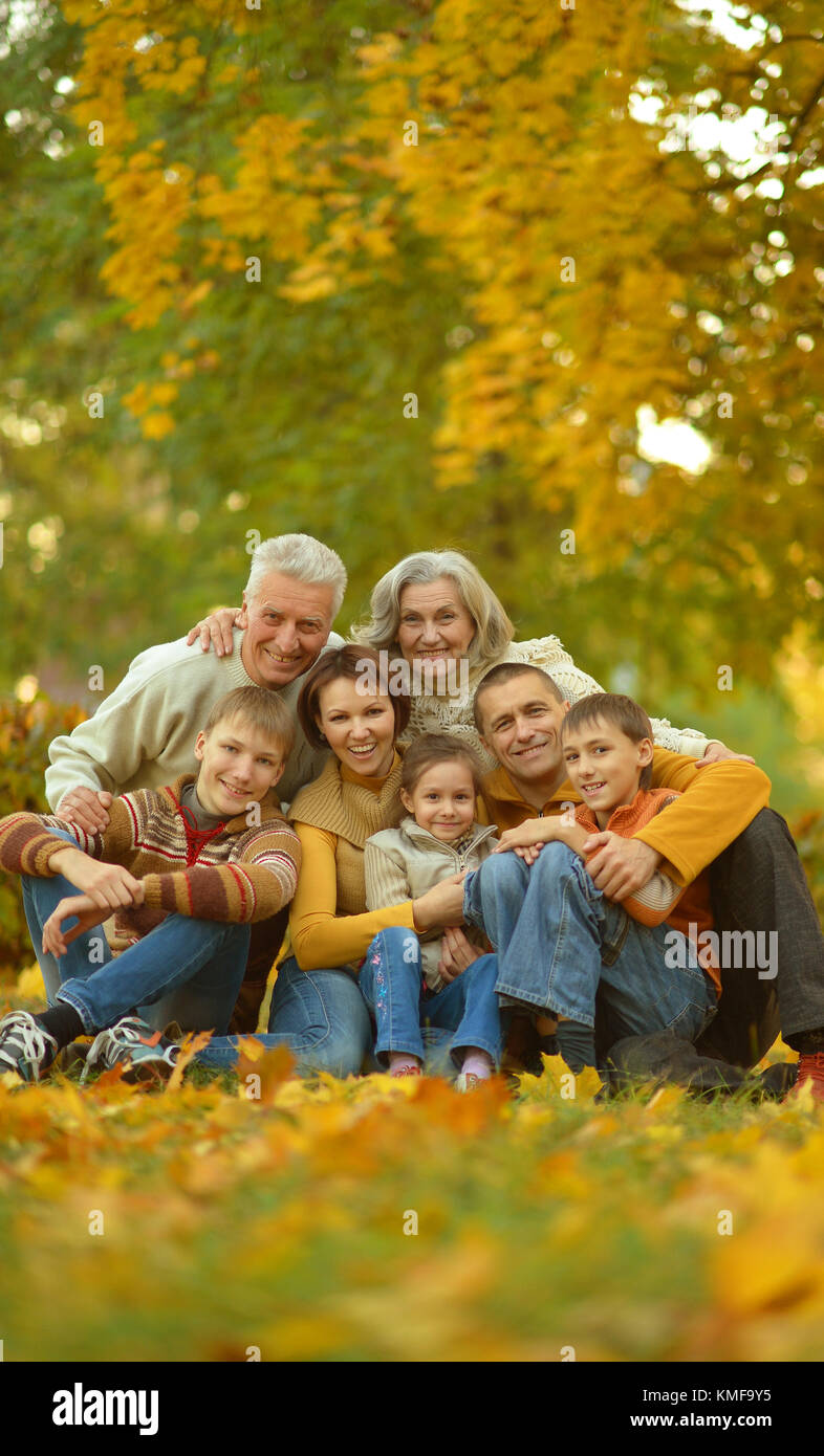 Big family having fun Stock Photo - Alamy
