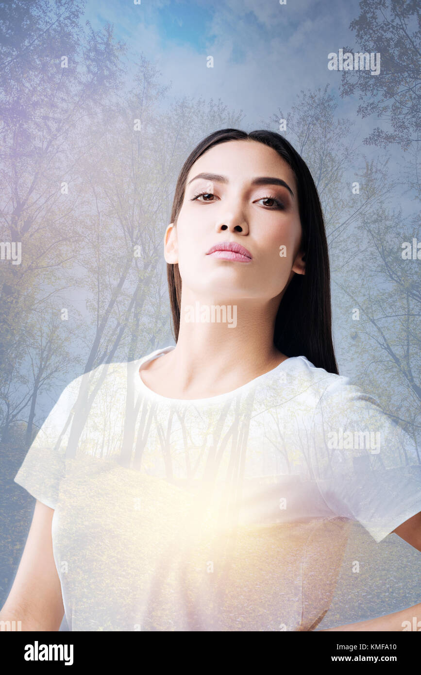 Young selfish woman rejecting her failure in a sports championship ...