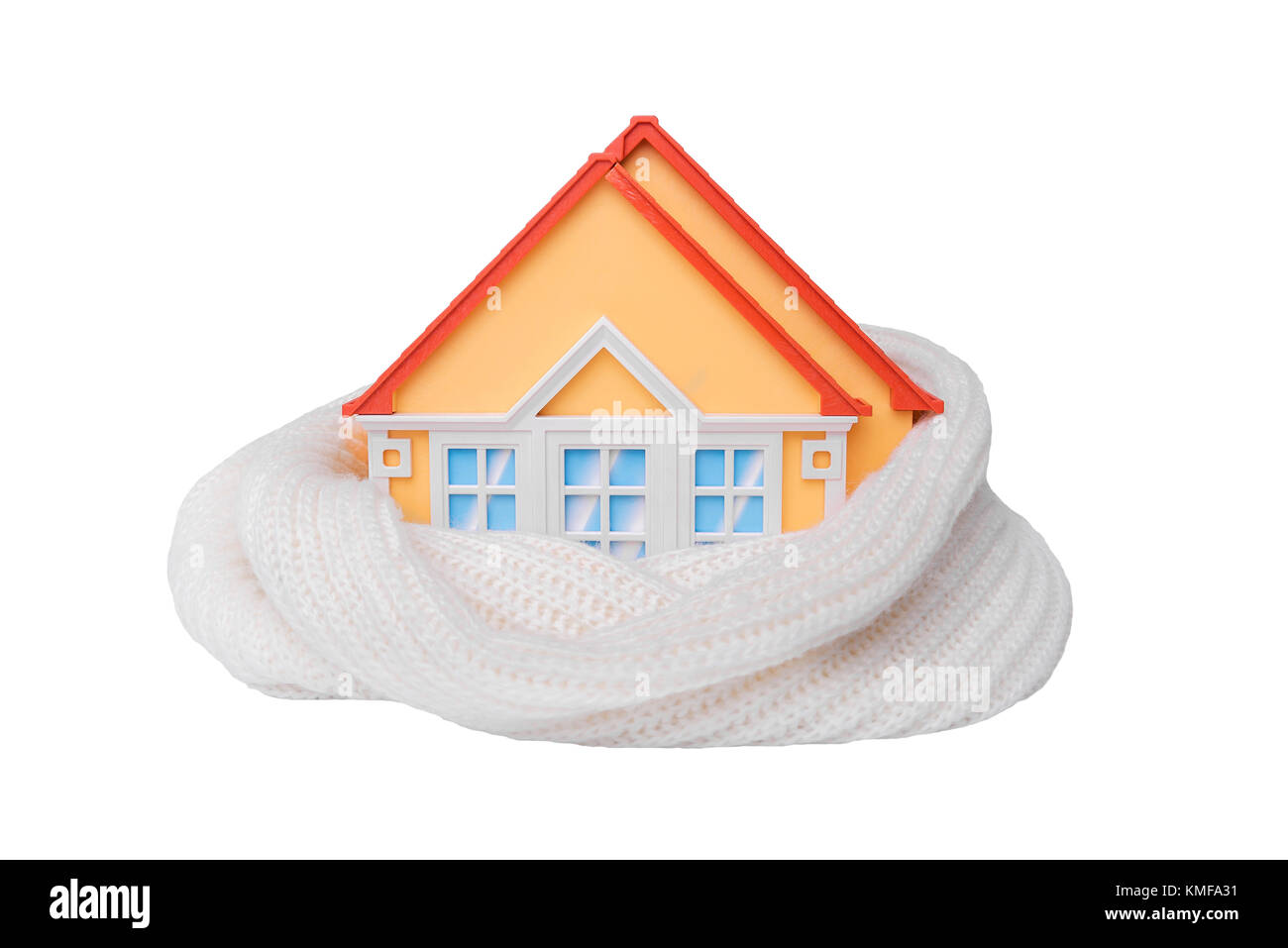 Wrapped in a scarf Cut Out Stock Images & Pictures - Alamy