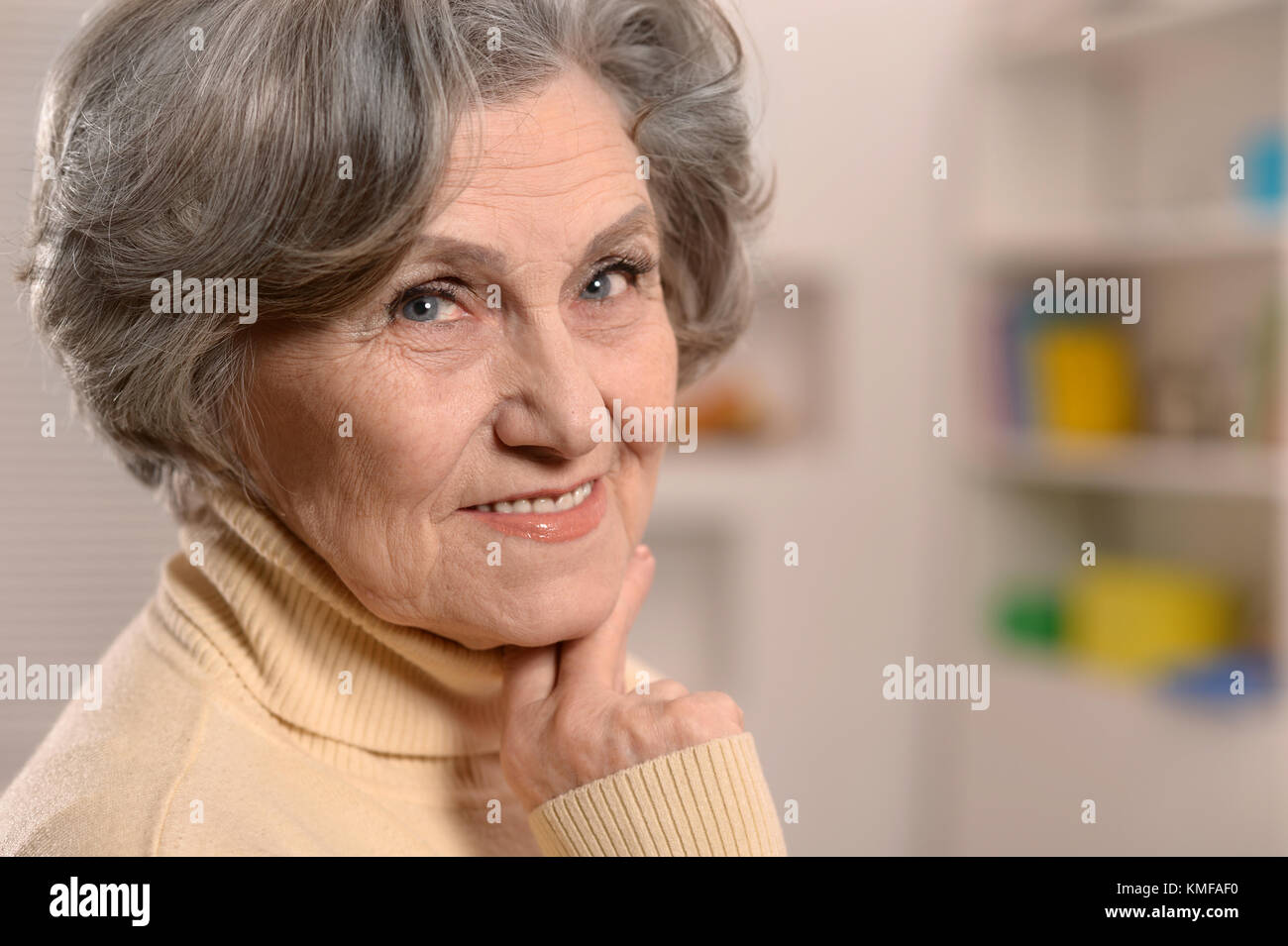 Lovely elderly woman Stock Photo - Alamy