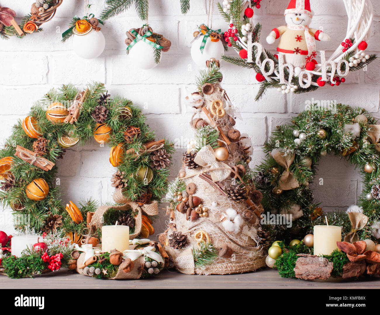 Christmas fair decor Stock Photo - Alamy