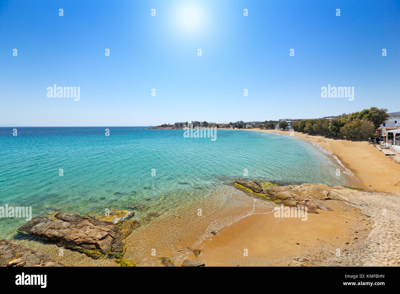 Logaras beach in Paros island, Greece Stock Photo - Alamy