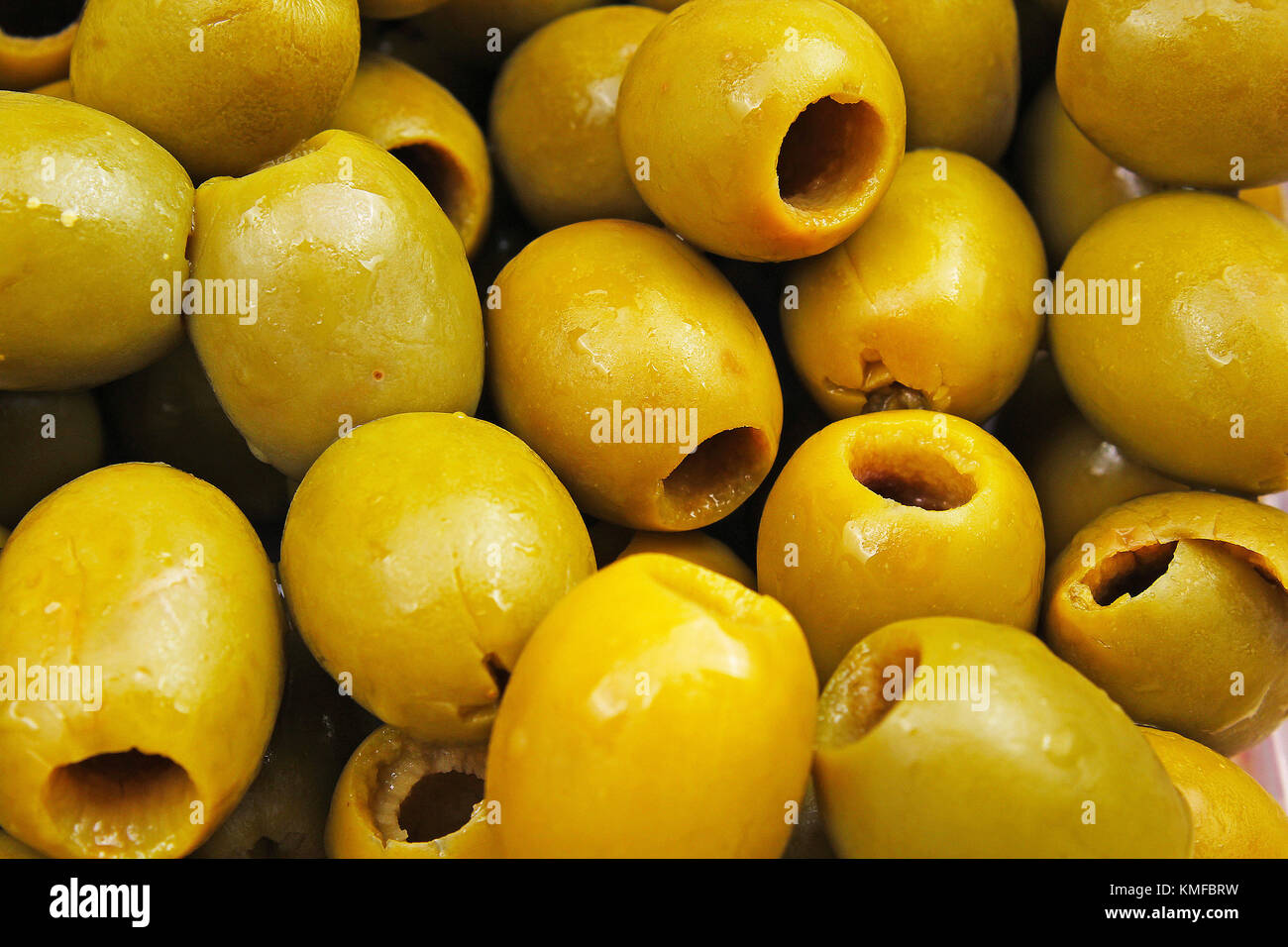 Olive texture. Olives as background. Shiny green olives. Olive ...