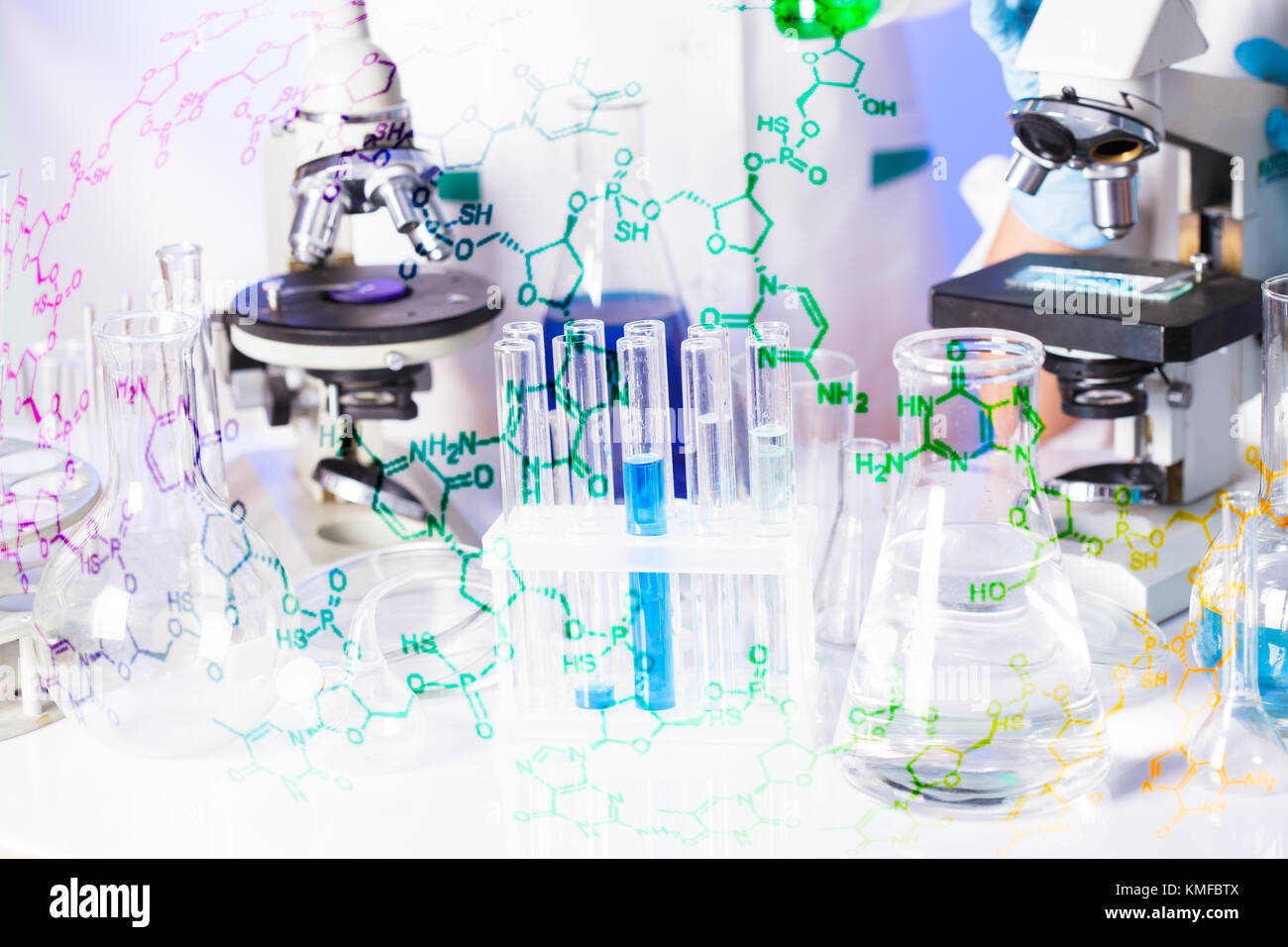 The Laboratory tubes Stock Photo - Alamy