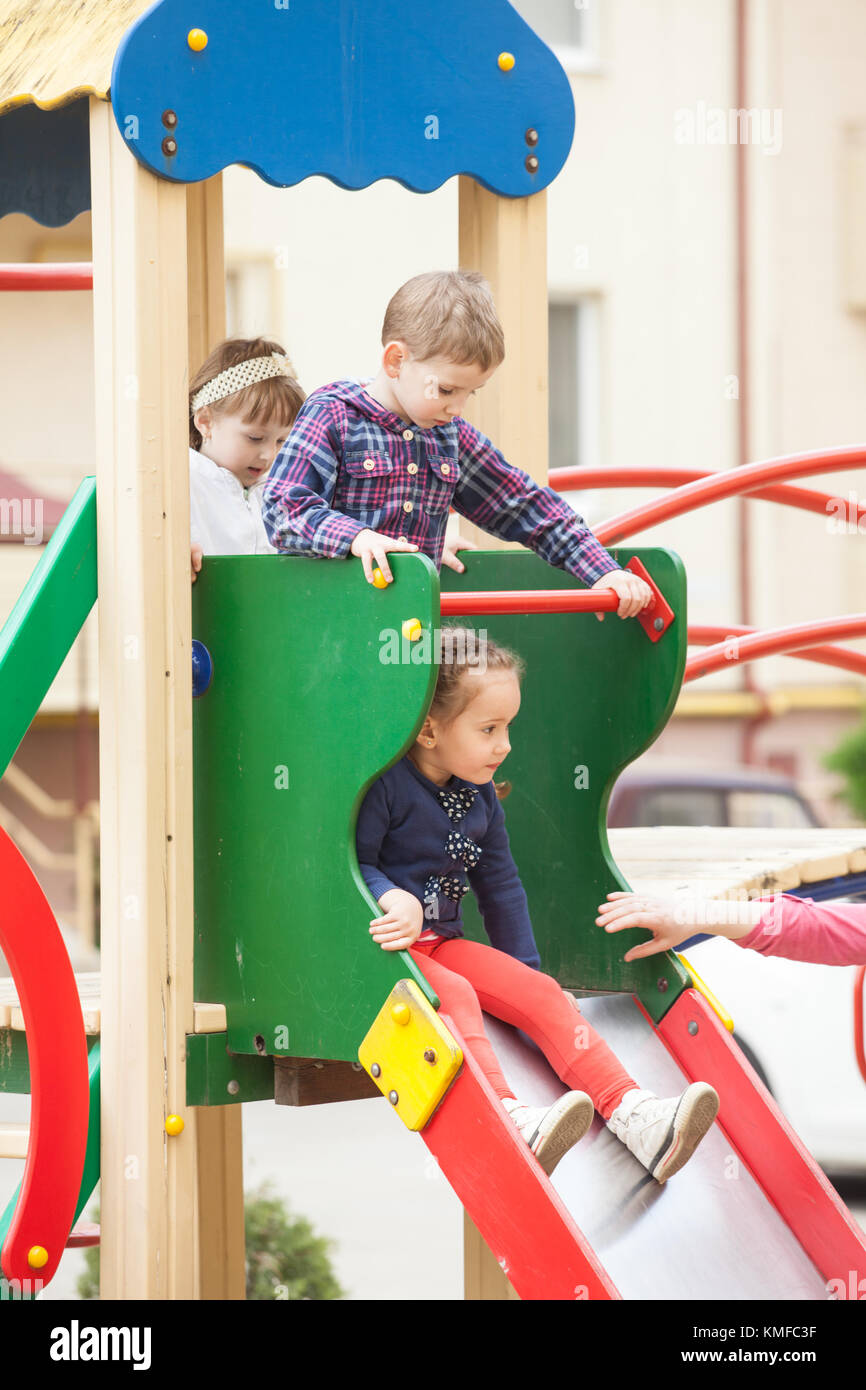 Children at the playground Stock Photo - Alamy