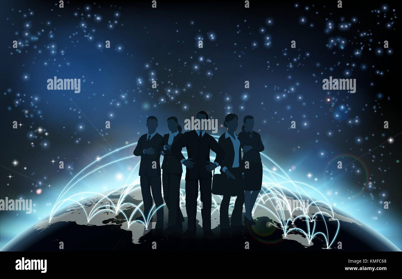 Worldwide business Stock Vector Images - Alamy