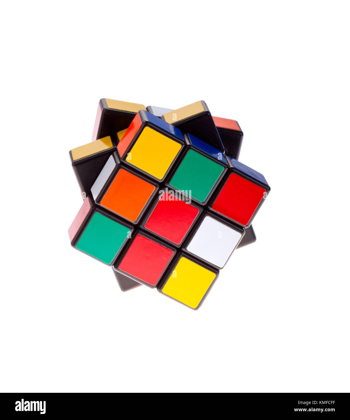 Rubik's Cube isolated on a white background Stock Photo - Alamy