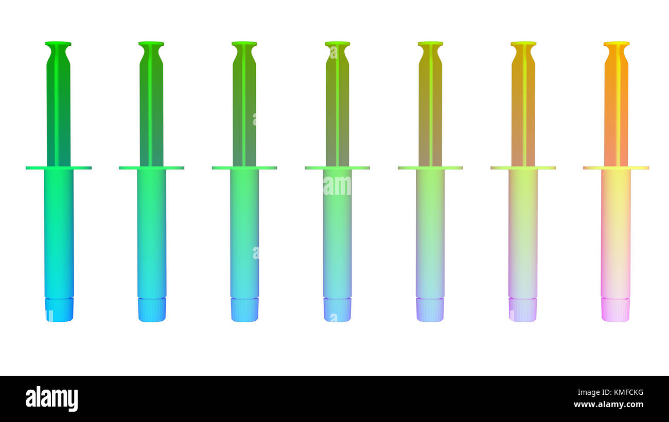 Colorful Syringes isolated on white background. High resolution Stock ...