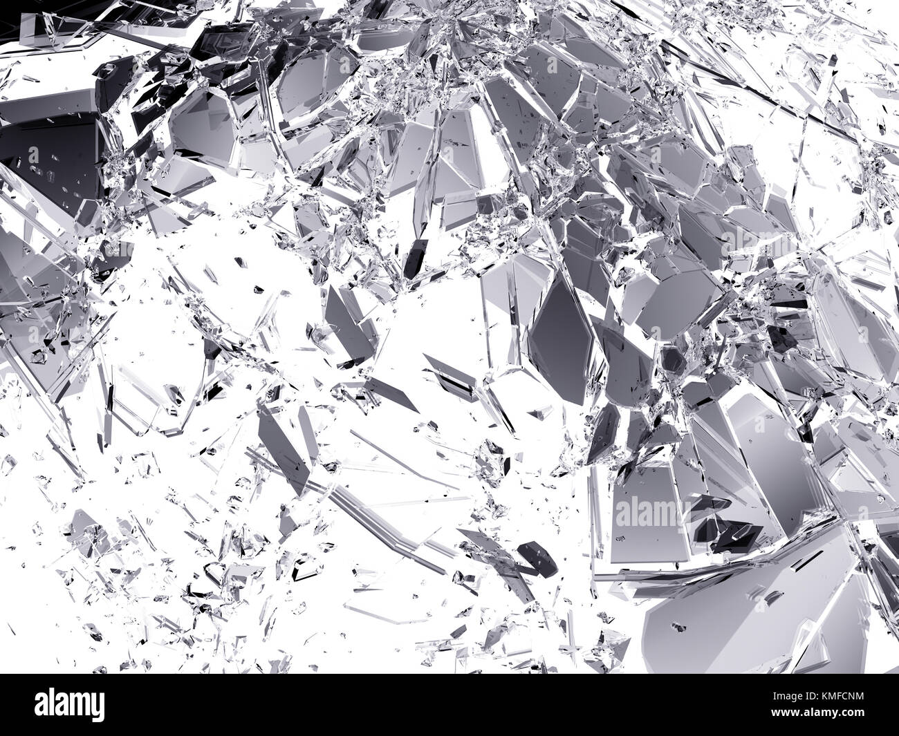 Pieces of Broken Shattered glass. Large resolution Stock Photo - Alamy