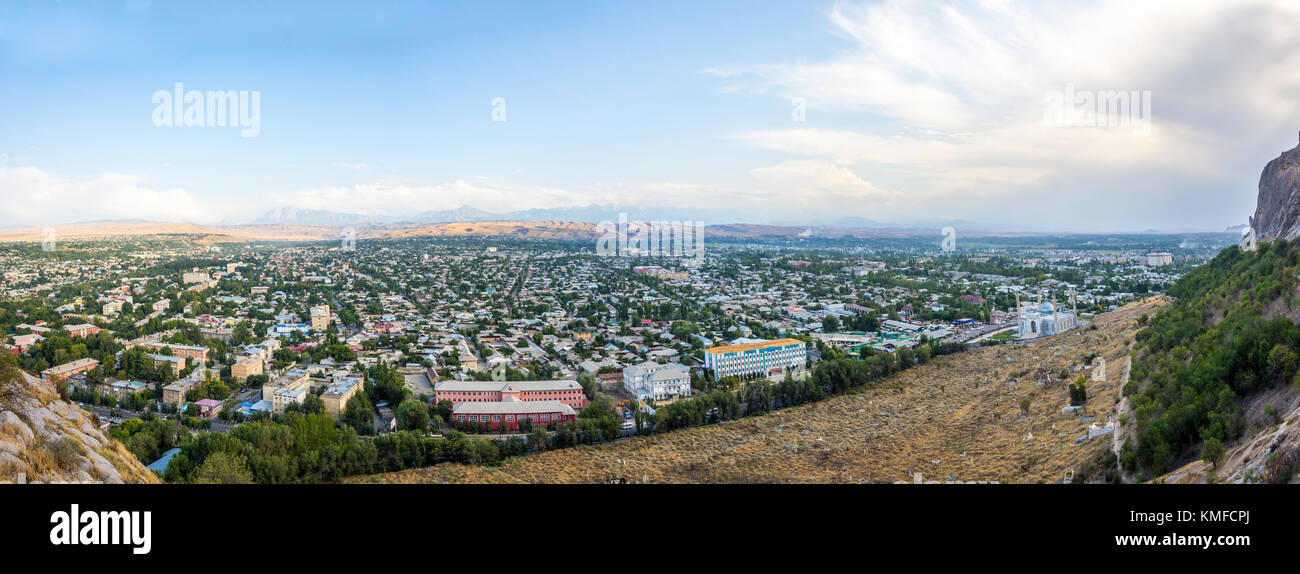 Aerial view over rooftops in Osh city, Kyrgyzstan Stock Photo - Alamy