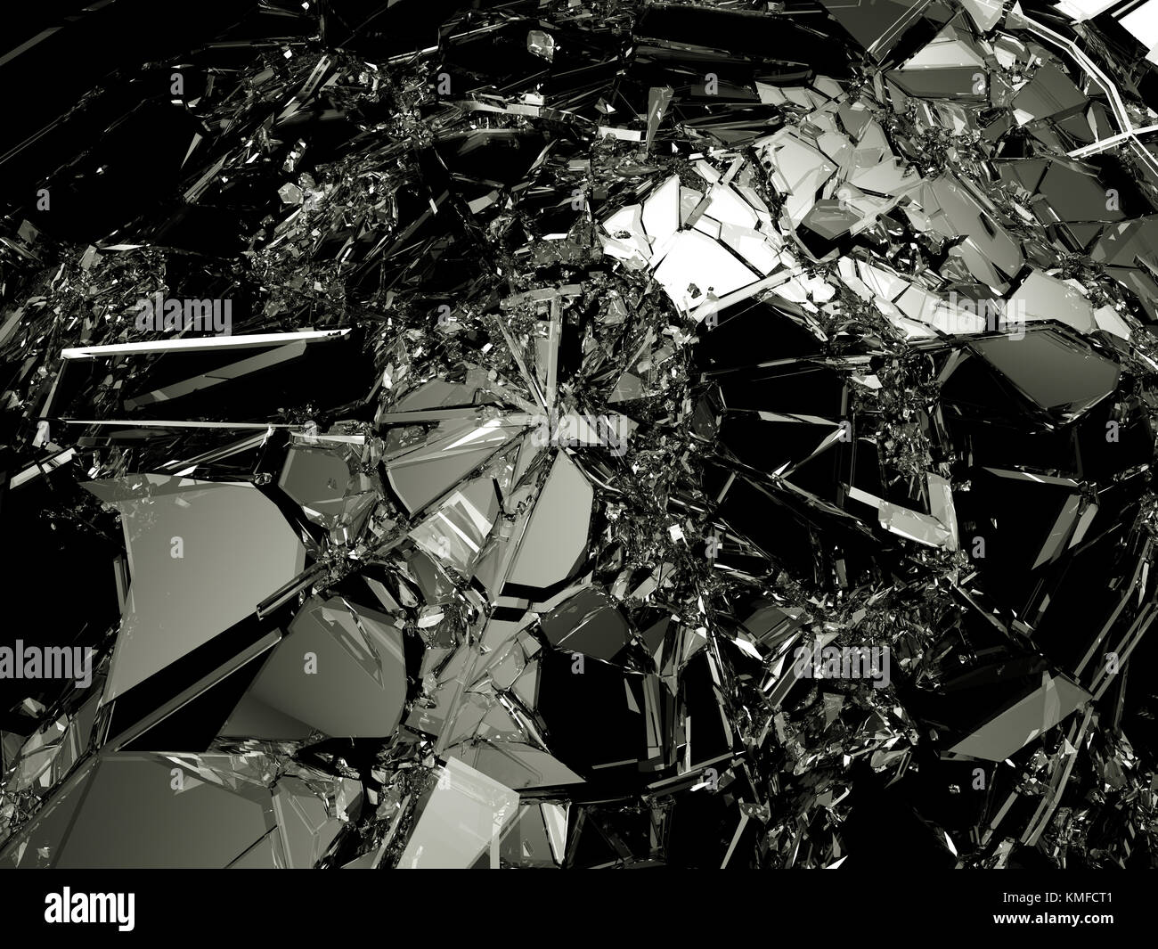 Small and large glass pieces on white. Large resolution Stock Photo - Alamy