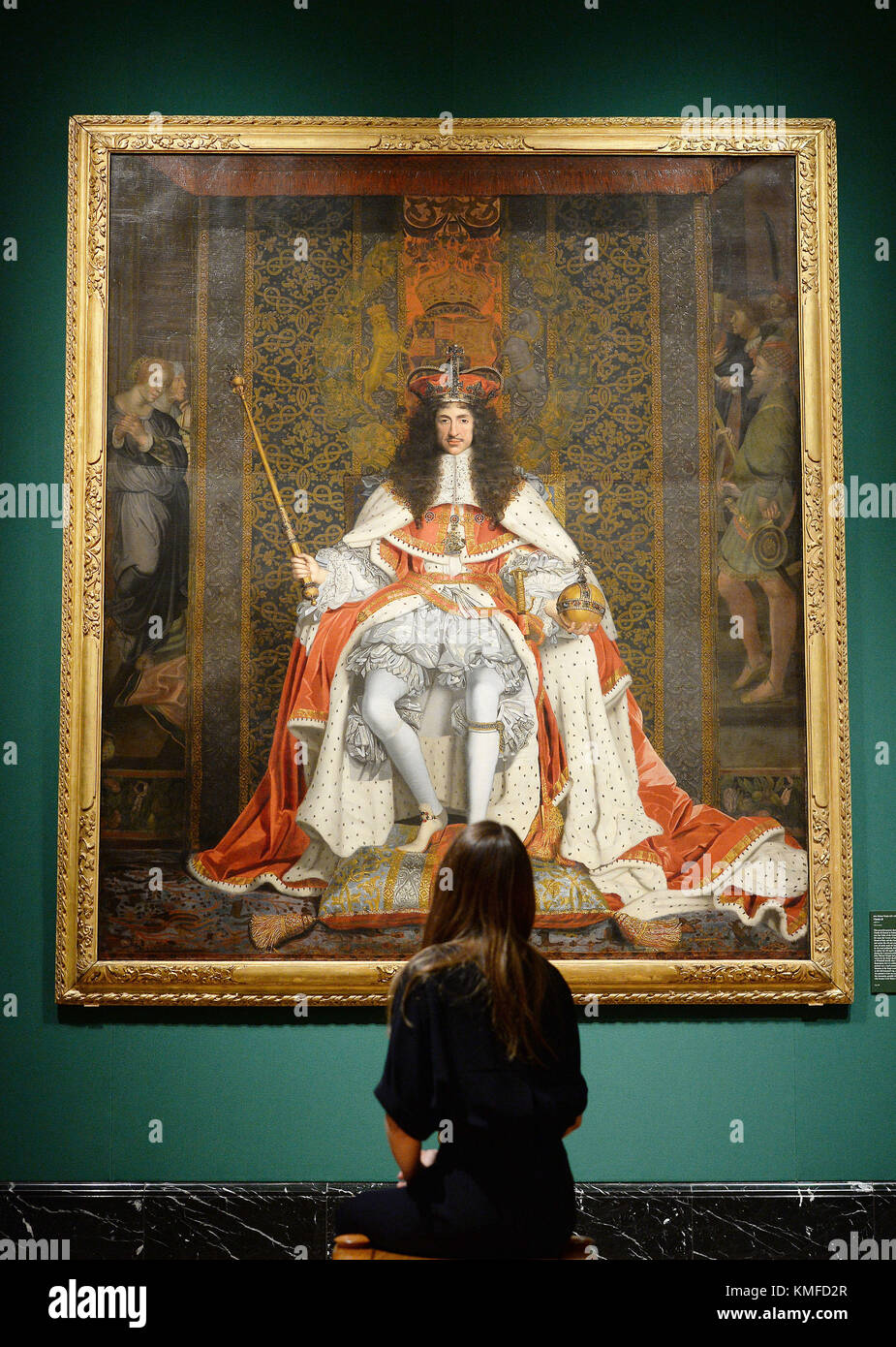 A large portrait of Charles II, which is on display at the new Charles ...