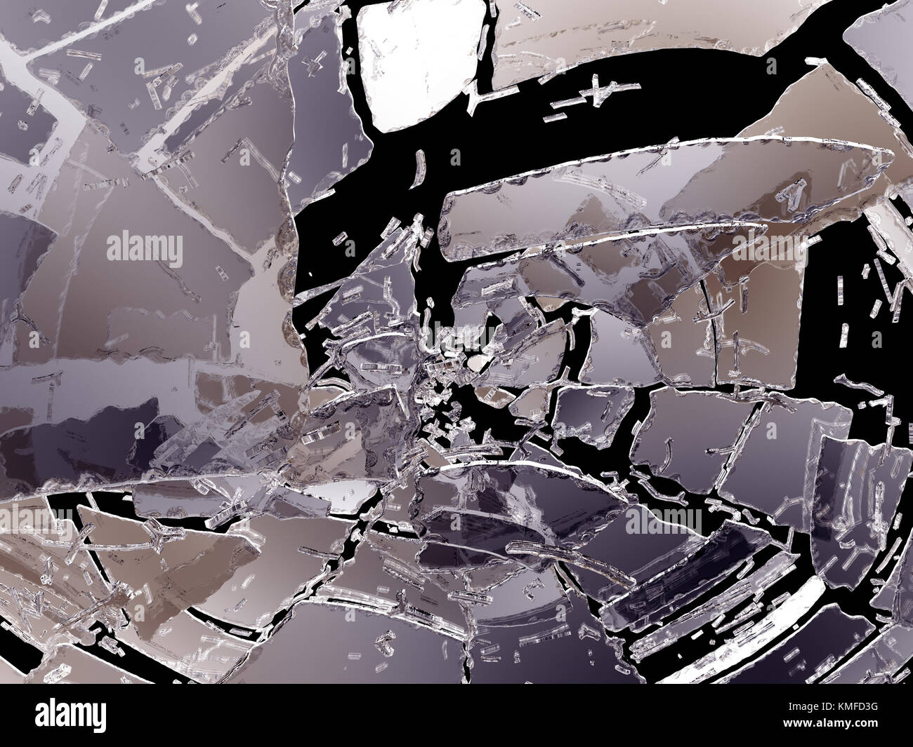 Pieces of Destructed or Shattered glass on black. Large resolution ...