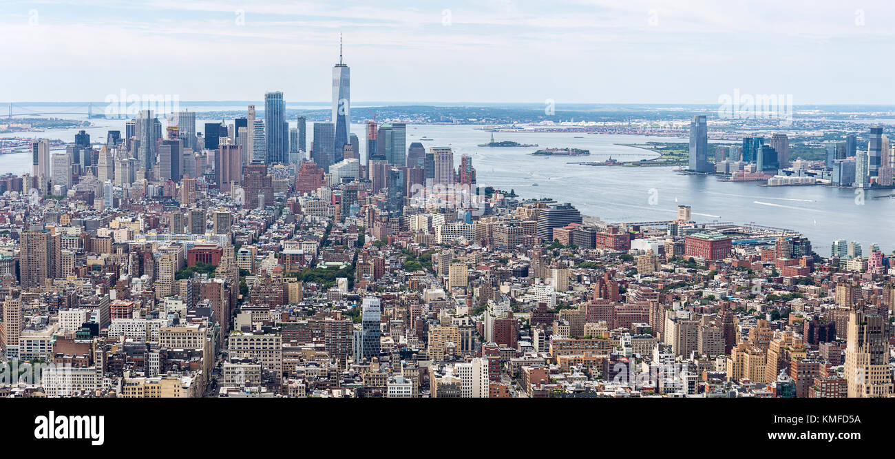 Lower manhattan aerial hi-res stock photography and images - Alamy