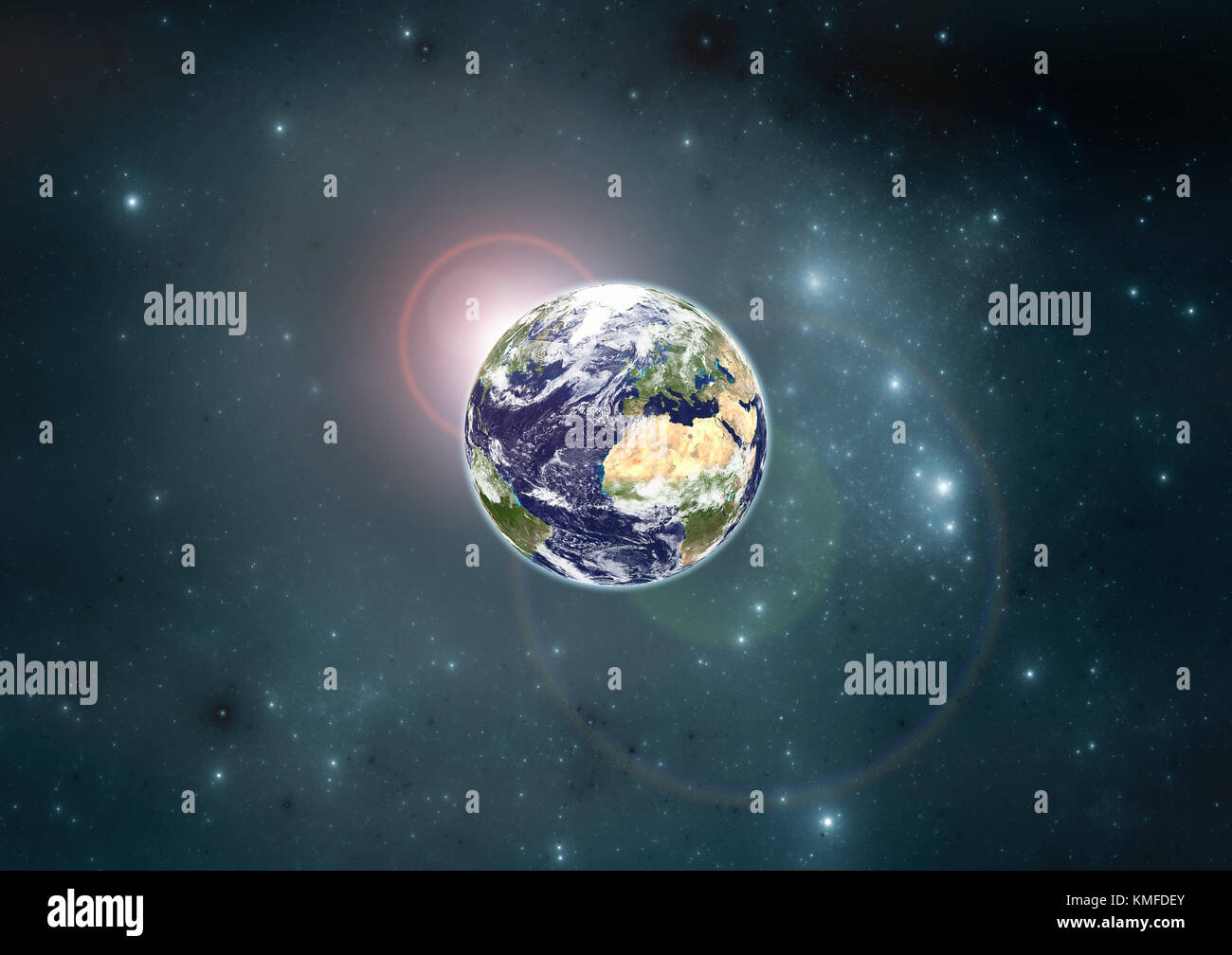 Planet Earth with stars. Elements of this image furnished by NASA Stock ...