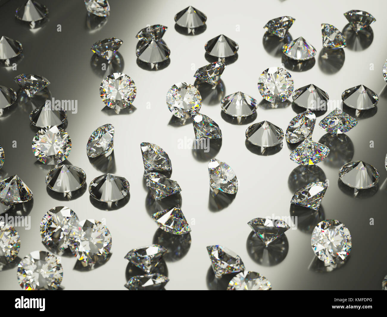 Diamonds or gemstones with reflection. Large resolution Stock Photo - Alamy