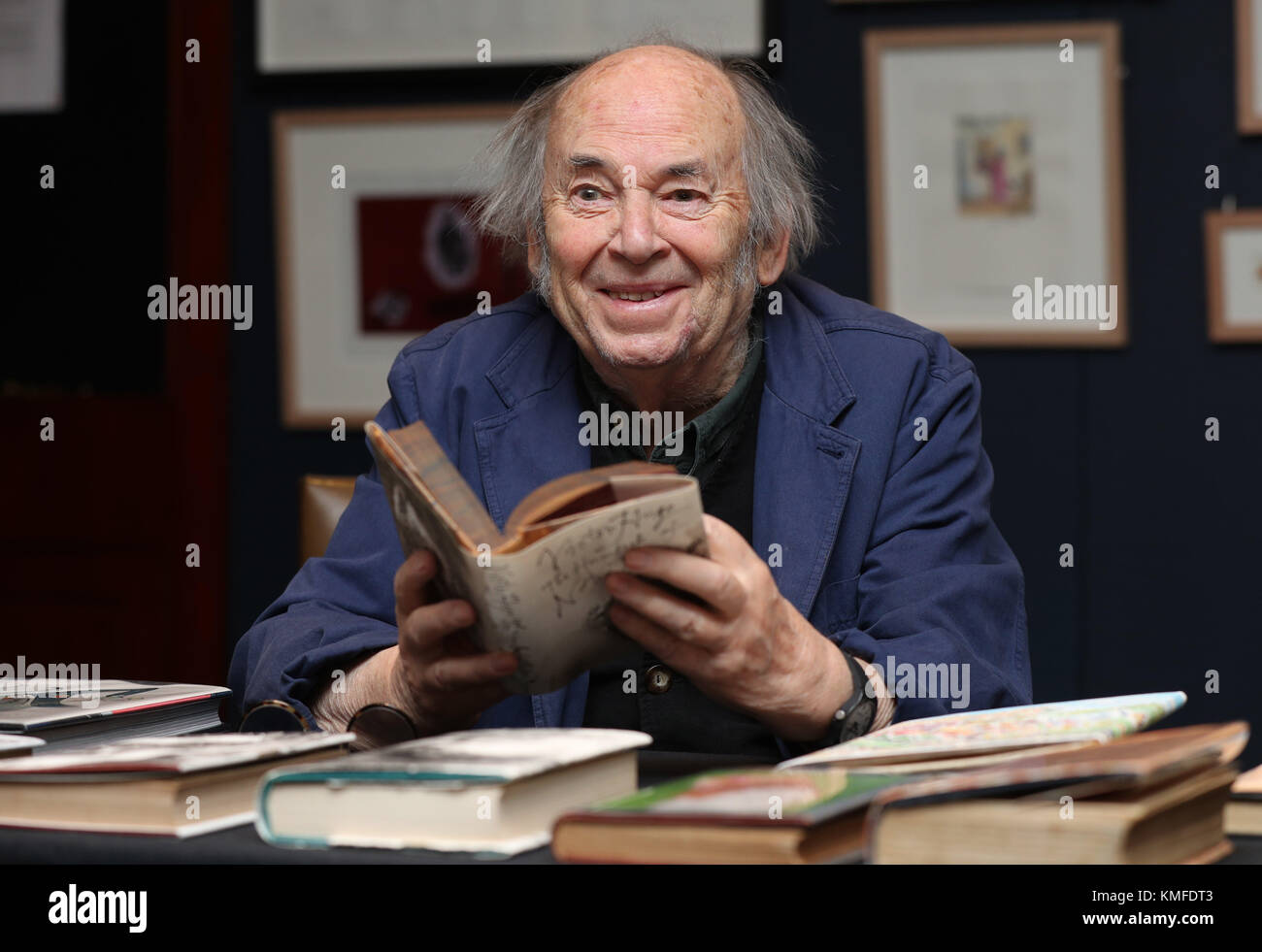 Sir Quentin Blake holds a first edition of Victor Hugo's 'Hunchback of ...