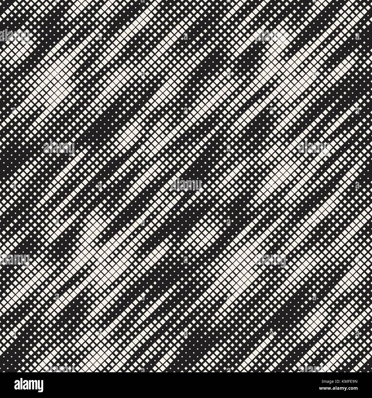 Modern Stylish Halftone Texture Endless Abstract Background With Random Size Squares Vector