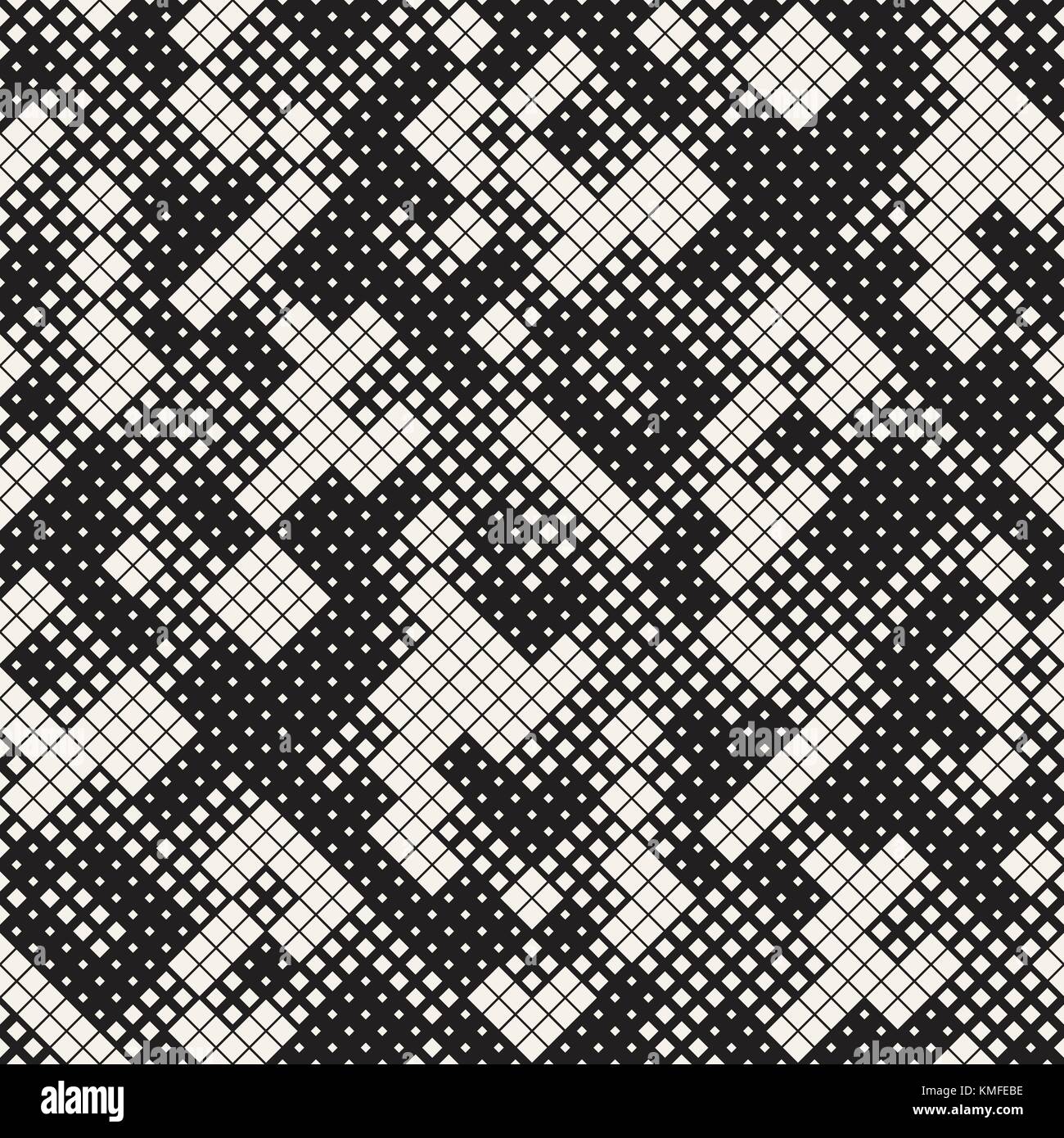 Modern Stylish Halftone Texture Endless Abstract Background With Random Size Squares Vector