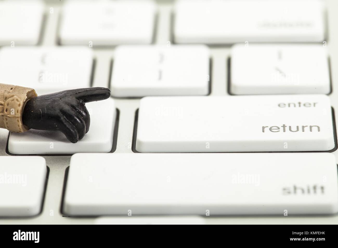computer keyboard army men Stock Photo - Alamy